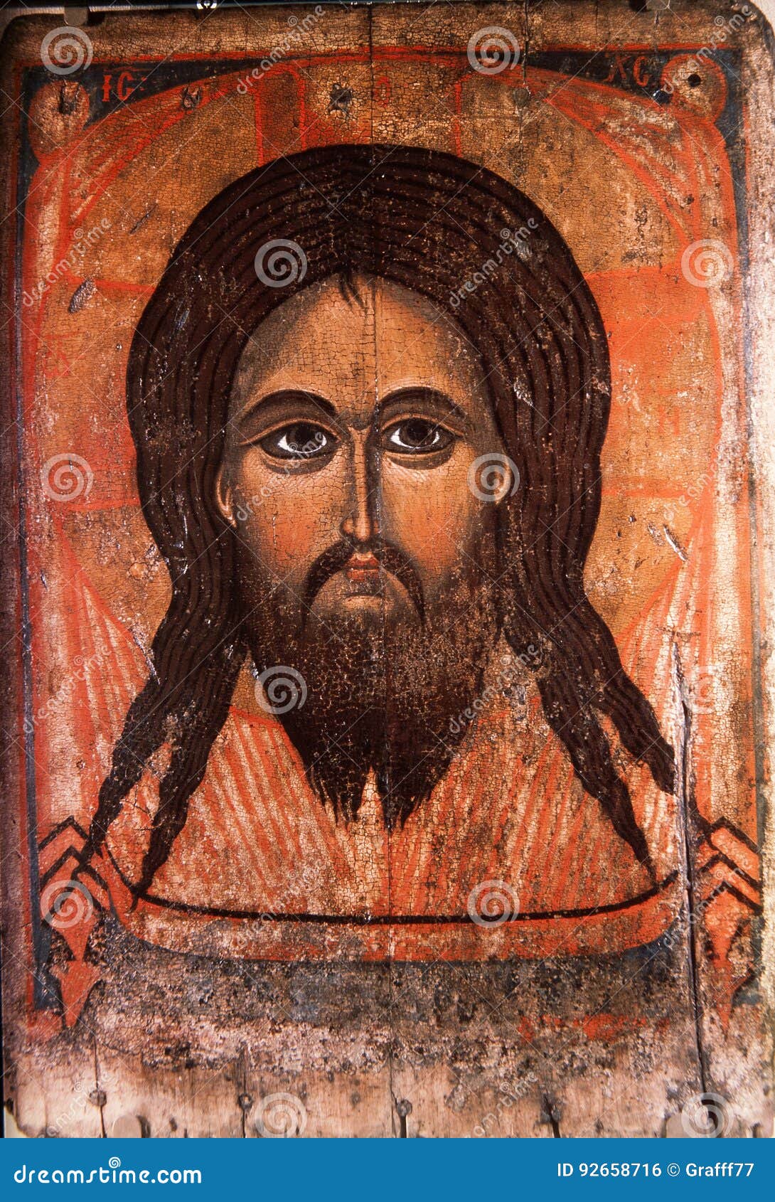 The icon of Jesus Christ stock photo. Image of gospel - 92658716