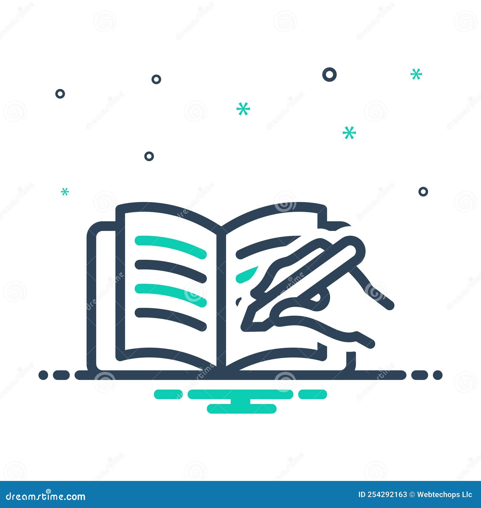 Mix Icon For Journals, Editable And Article Cartoon Vector ...