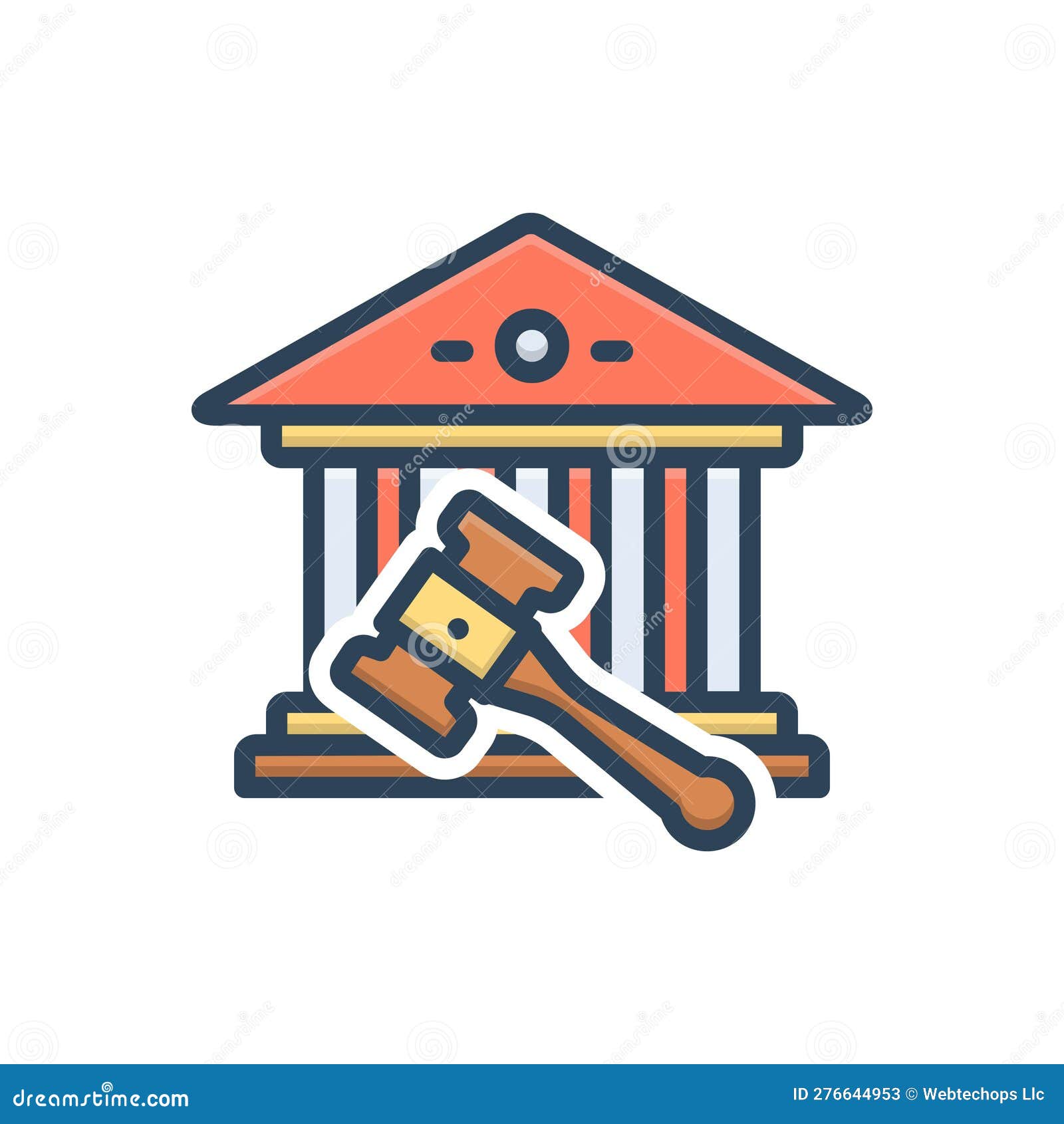 Color Illustration Icon for Judicial, Juridical and Legal Stock ...