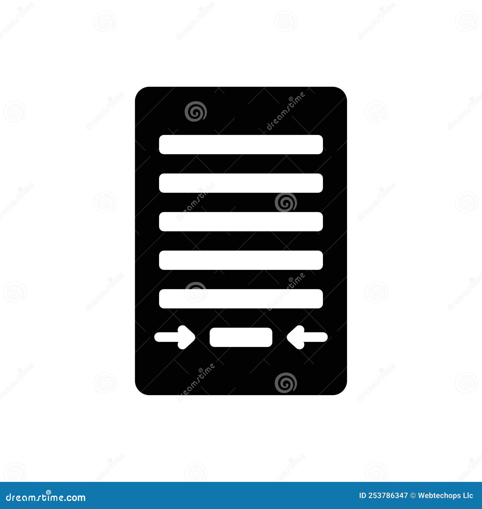 Justify Text Icon. Can Be Used For Web, Logo, Mobile App, UI, UX On ...