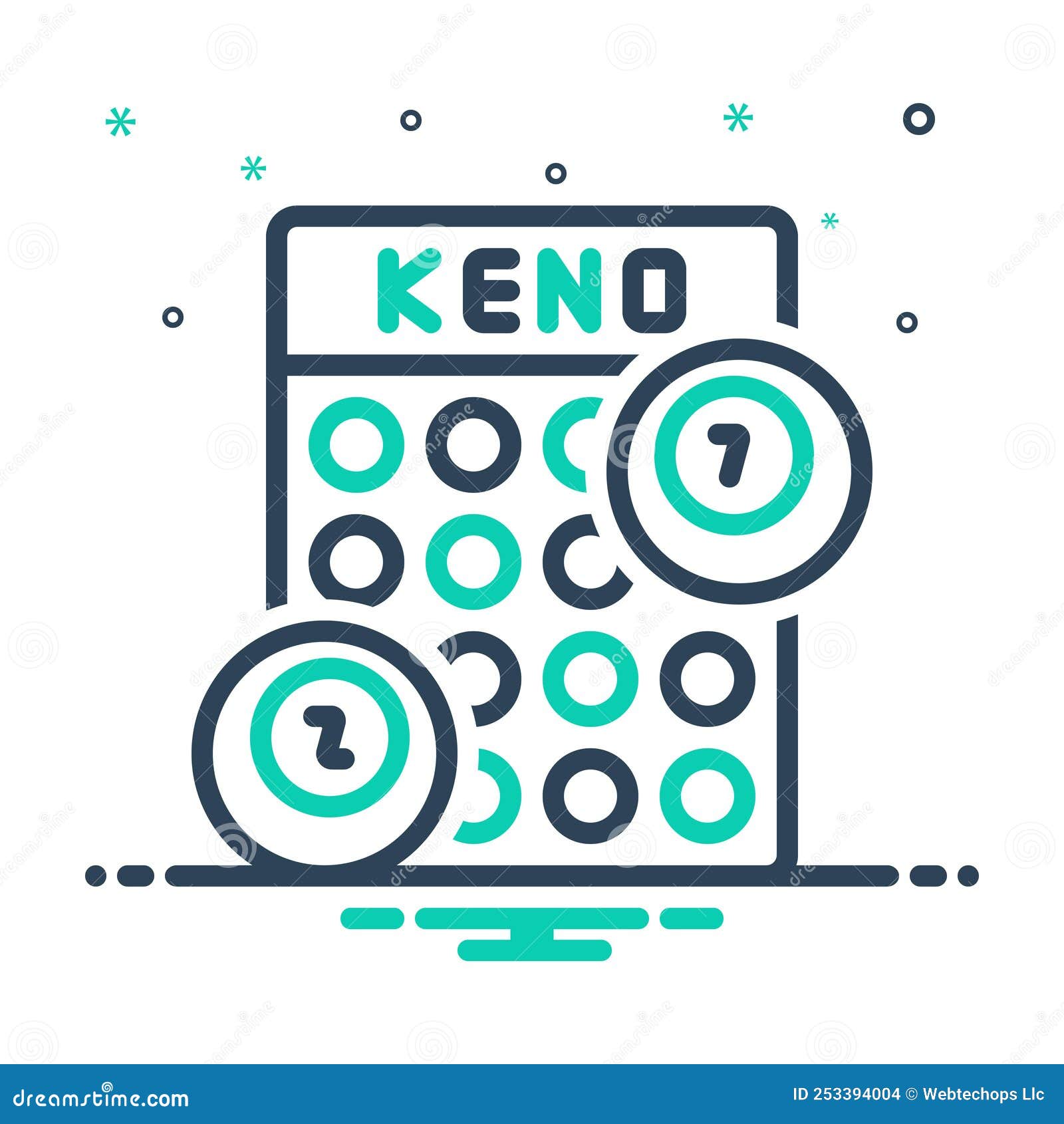 Keno Lottery Neon Sign Vector Design Template. Lotto Symbols Neon Logo ...