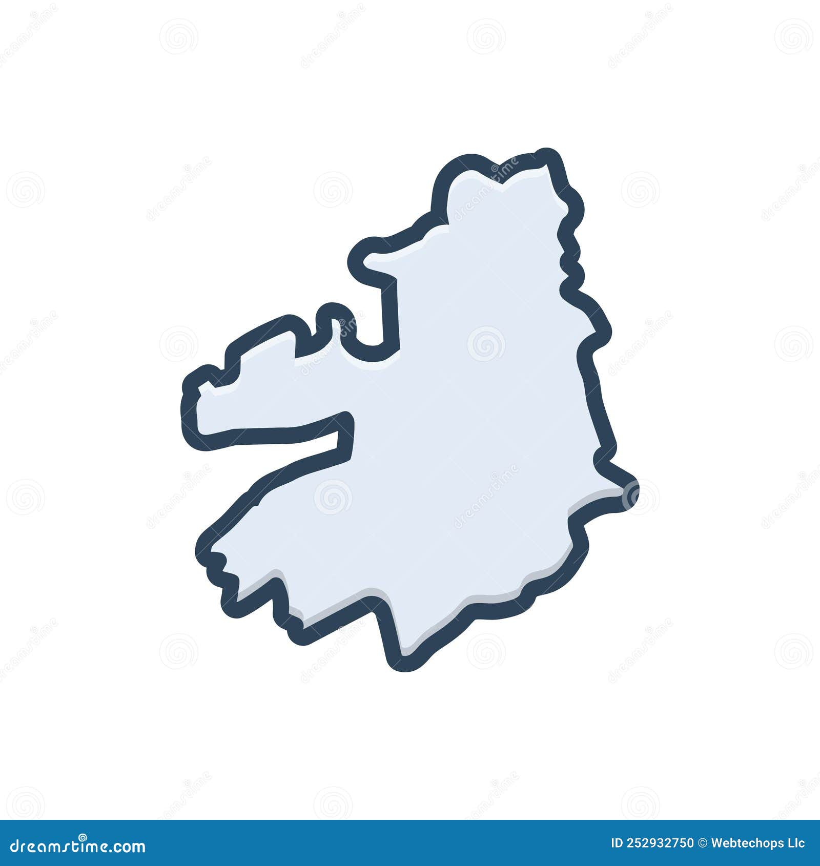 Color Illustration Icon for Kerry, Map and Ireland Stock Vector ...