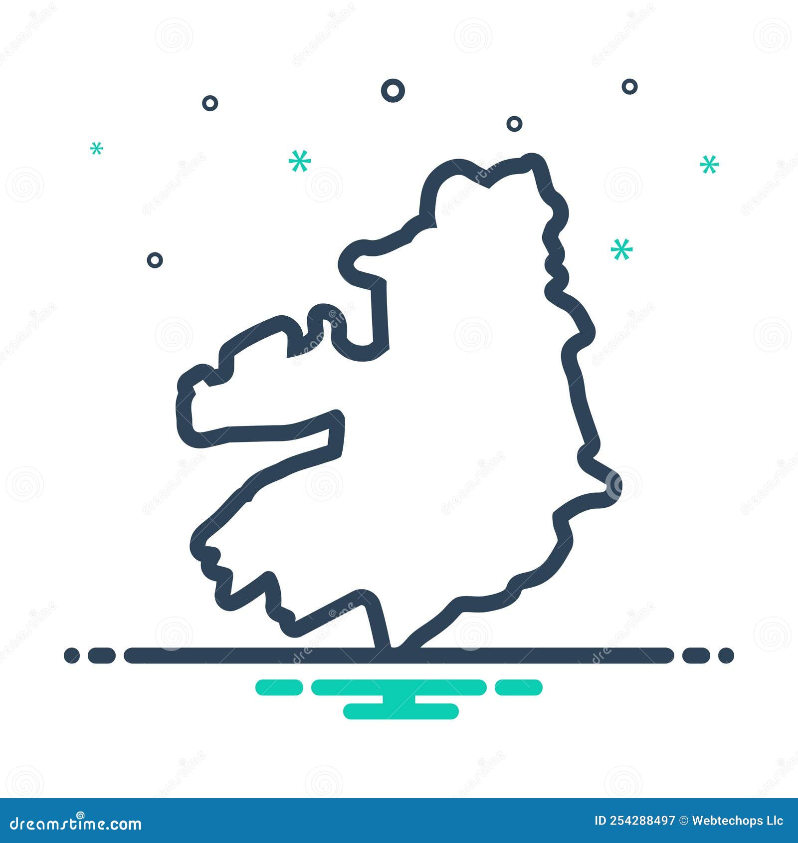 Mix Icon for Kerry, Map and Ireland Stock Vector - Illustration of ...