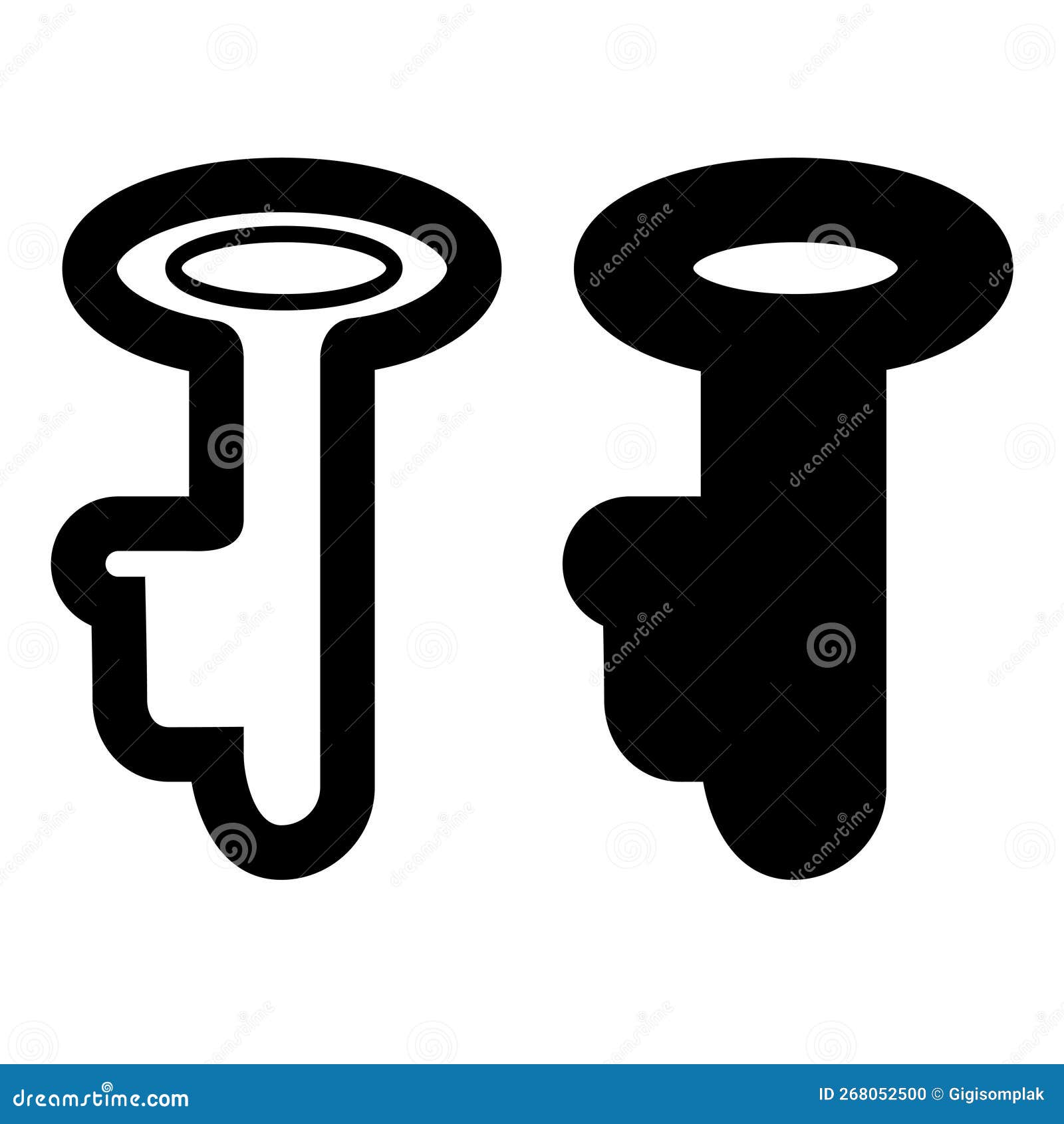 Simp Set Vector Set 2 Icon, Isolated on White Stock Vector ...