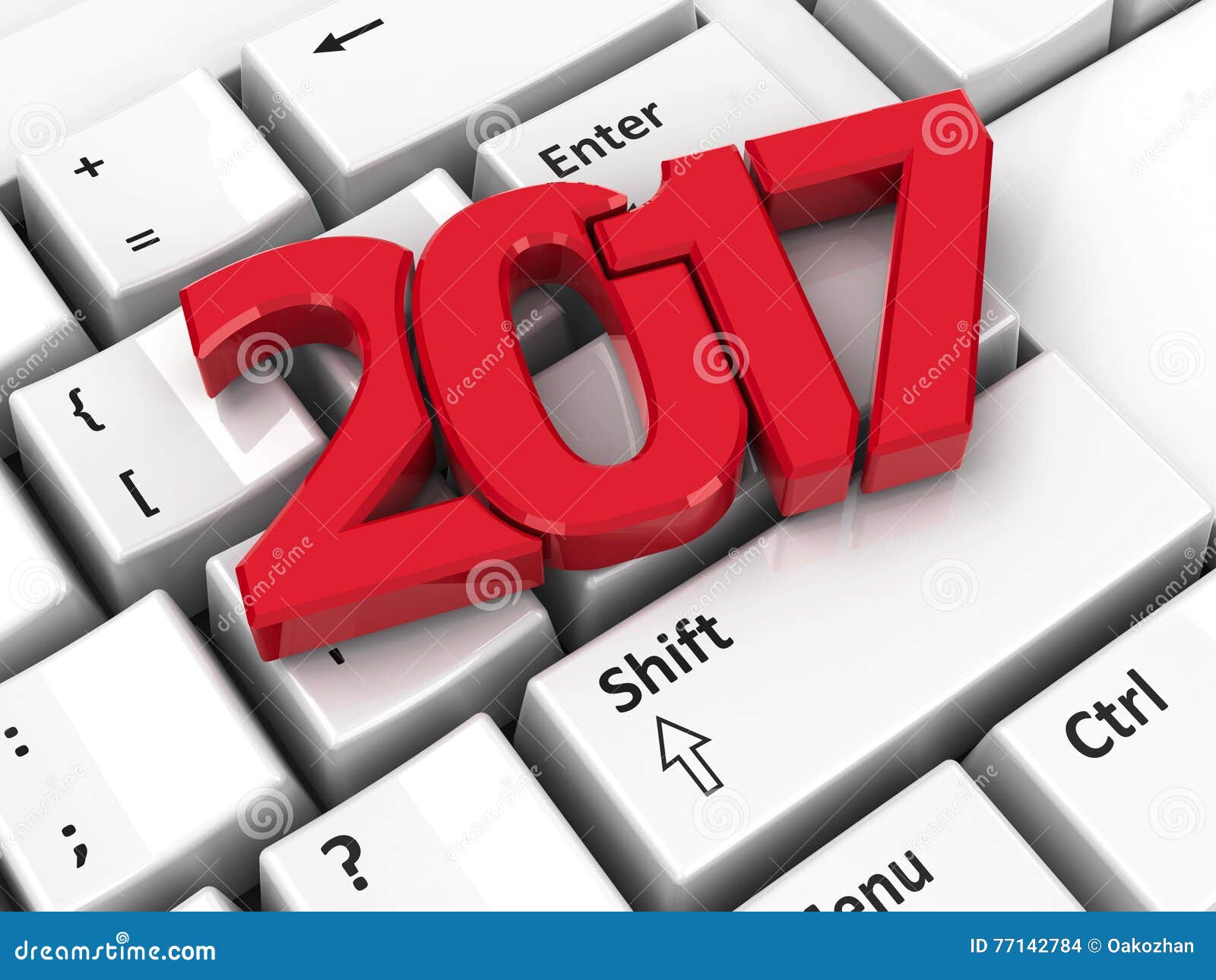 2017 icon on keyboard stock illustration. Illustration of black - 77142784