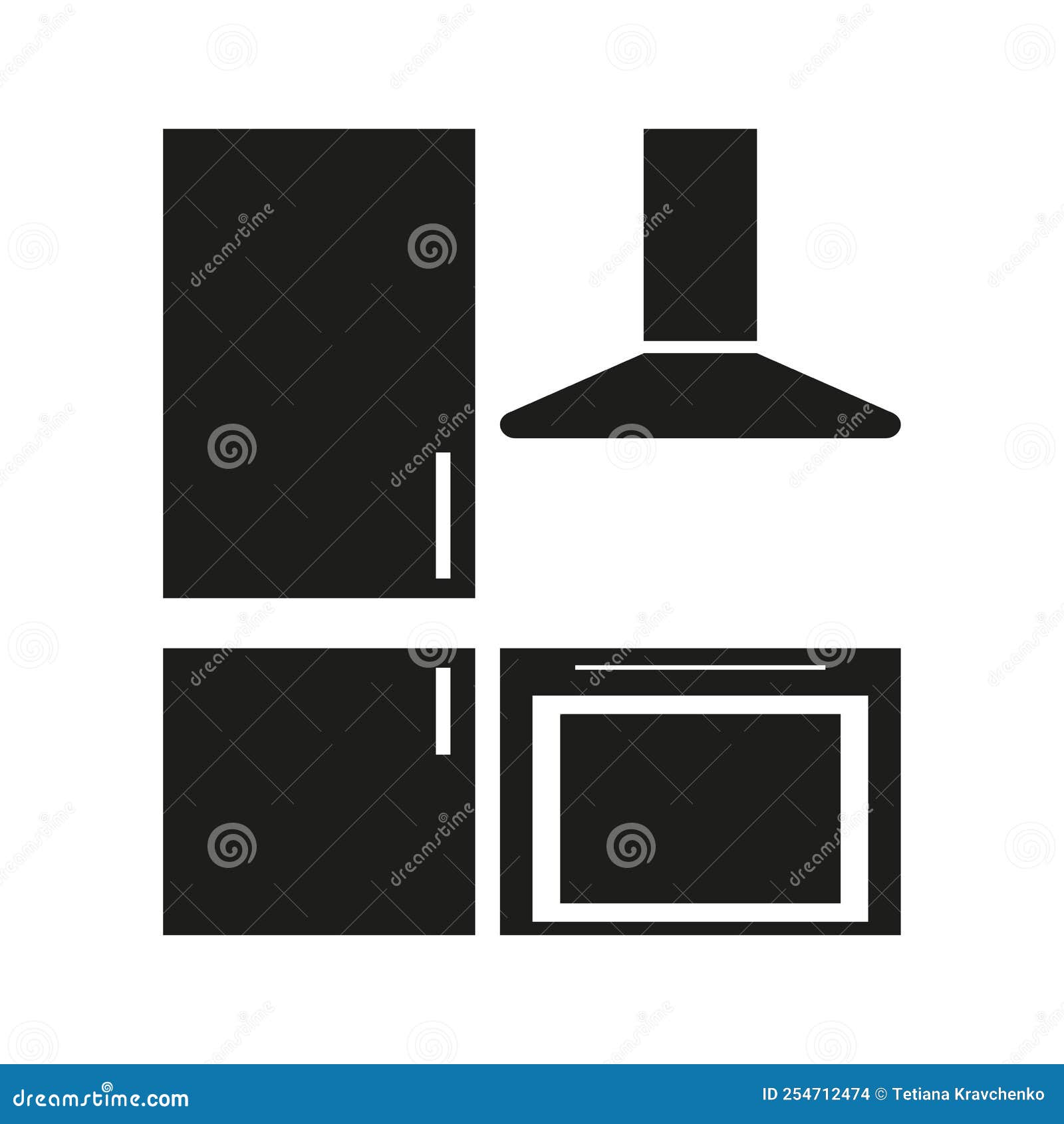 Icon with Kitchen Icon. Cooking Background. Vector Illustration. Stock ...