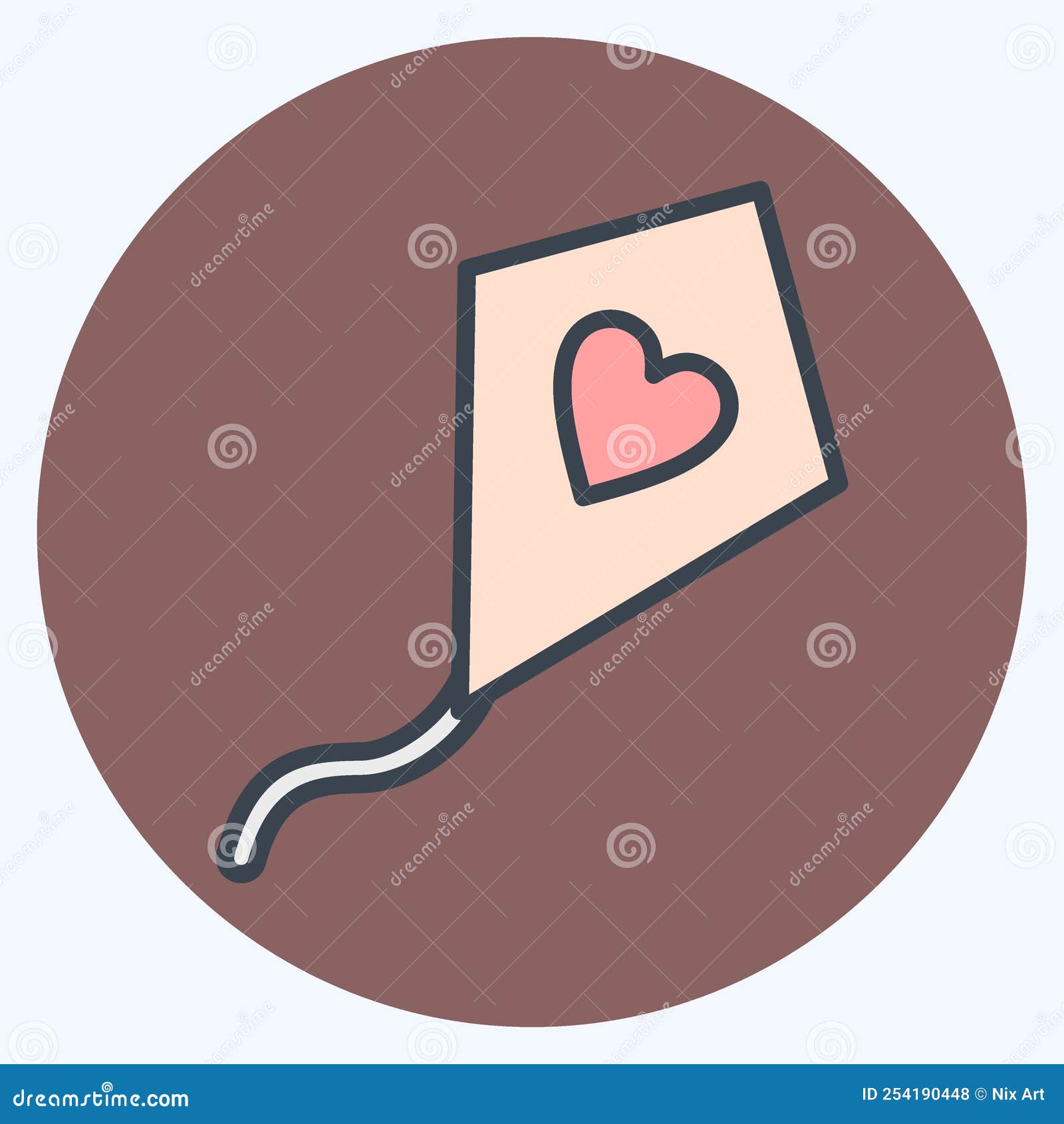 Icon Kite. Suitable for Summer Symbol. Color Mate Style. Simple Design ...