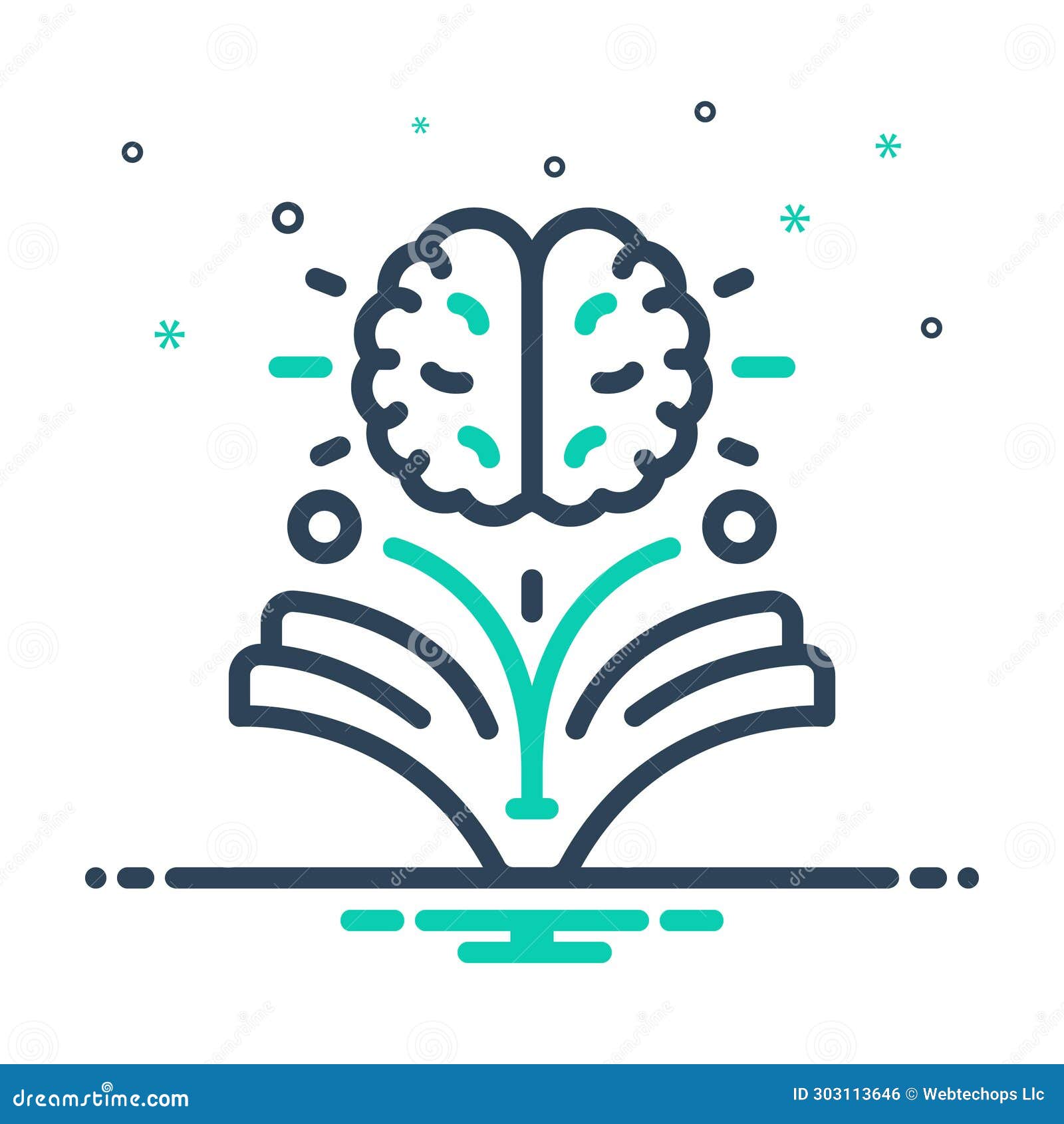 Mix Icon for Knowledge, Knowing and Education Stock Illustration ...