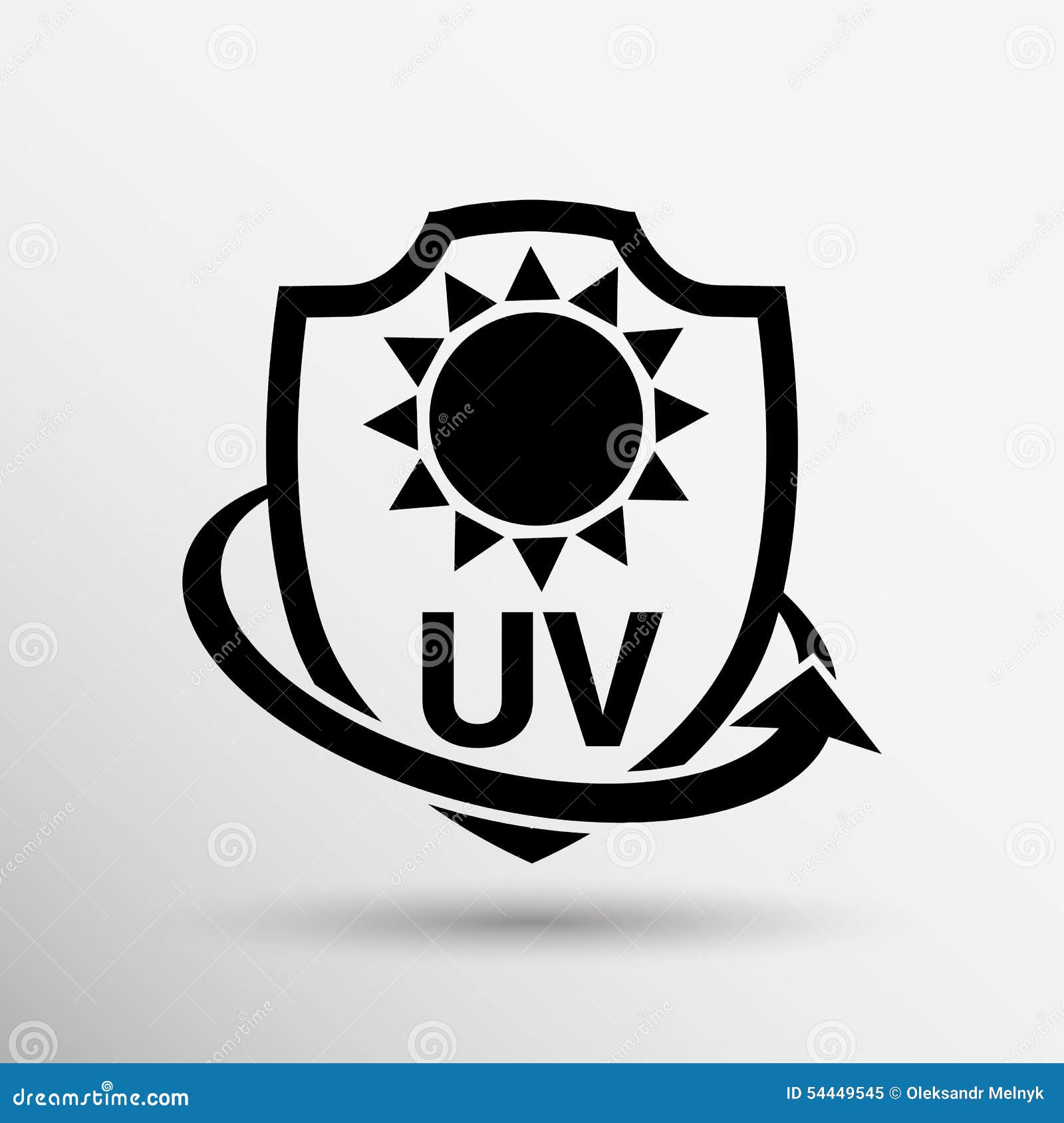 Icon, Label or Sticker Anti UV Protection Stock Vector - Illustration ...