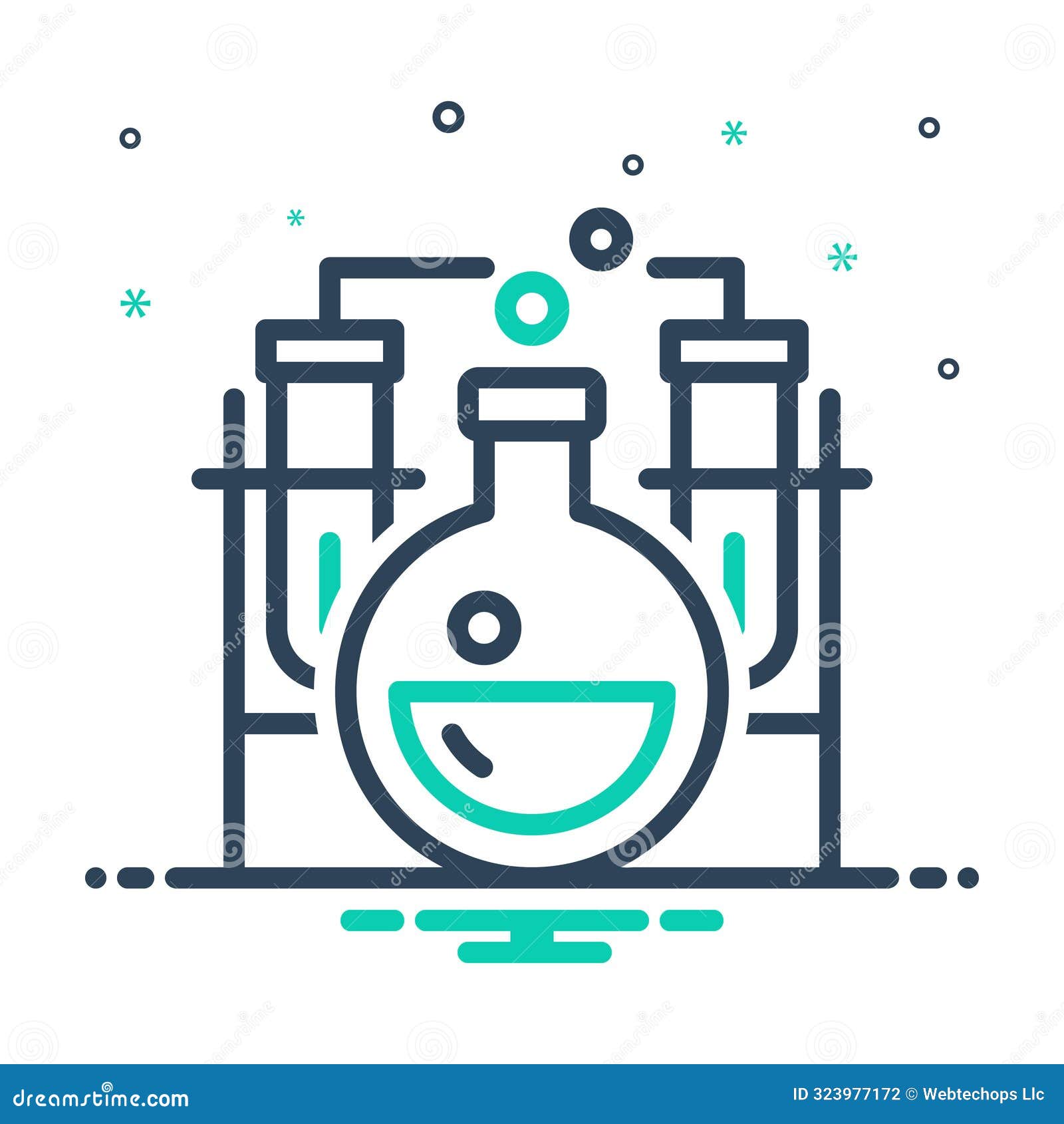Mix Icon for Laboratory, Lab and Research Stock Illustration ...