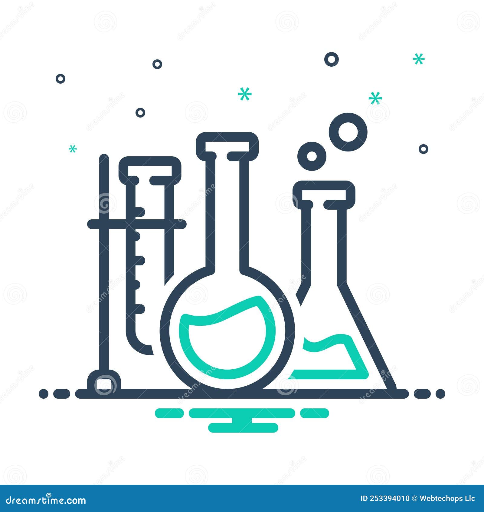 Mix Icon for Labs, Laboratory and Biomedical Stock Vector ...