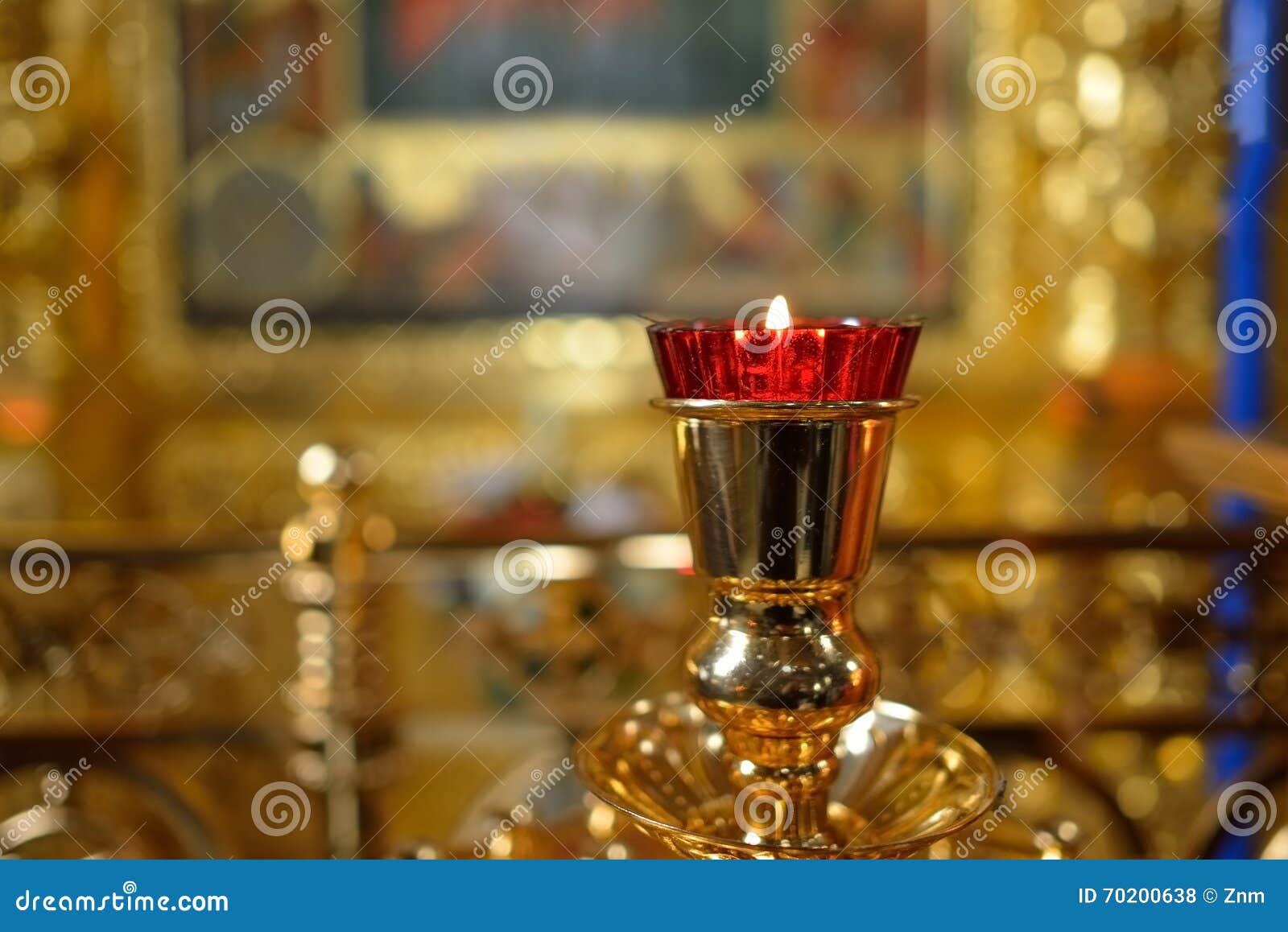 Icon lamp in church stock photo. Image of burning, christian - 70200638