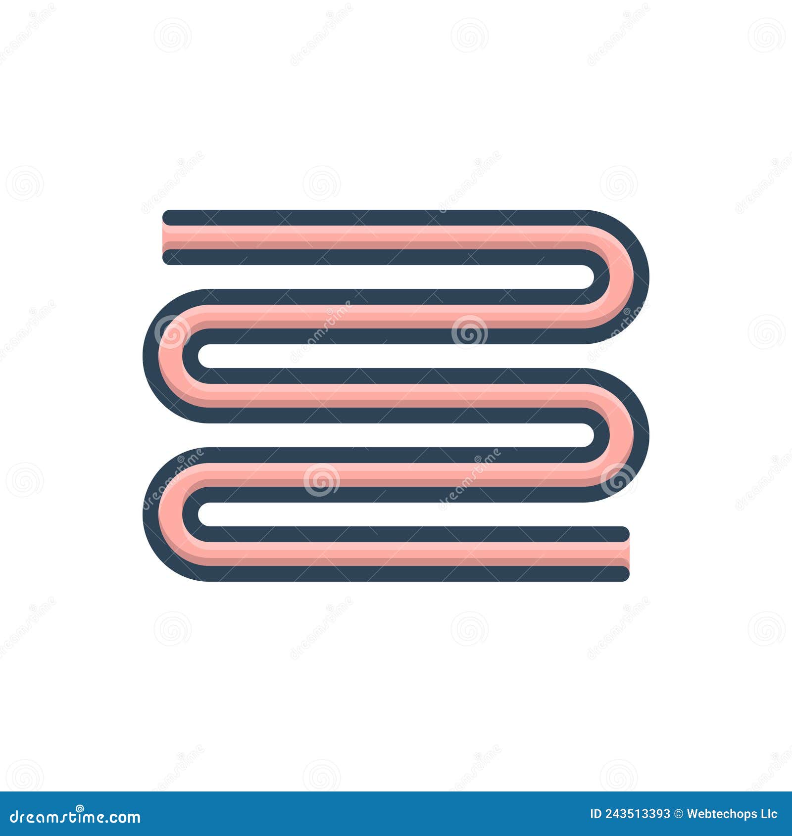 Color Illustration Icon for Lap, Laps and Strand Stock Illustration ...