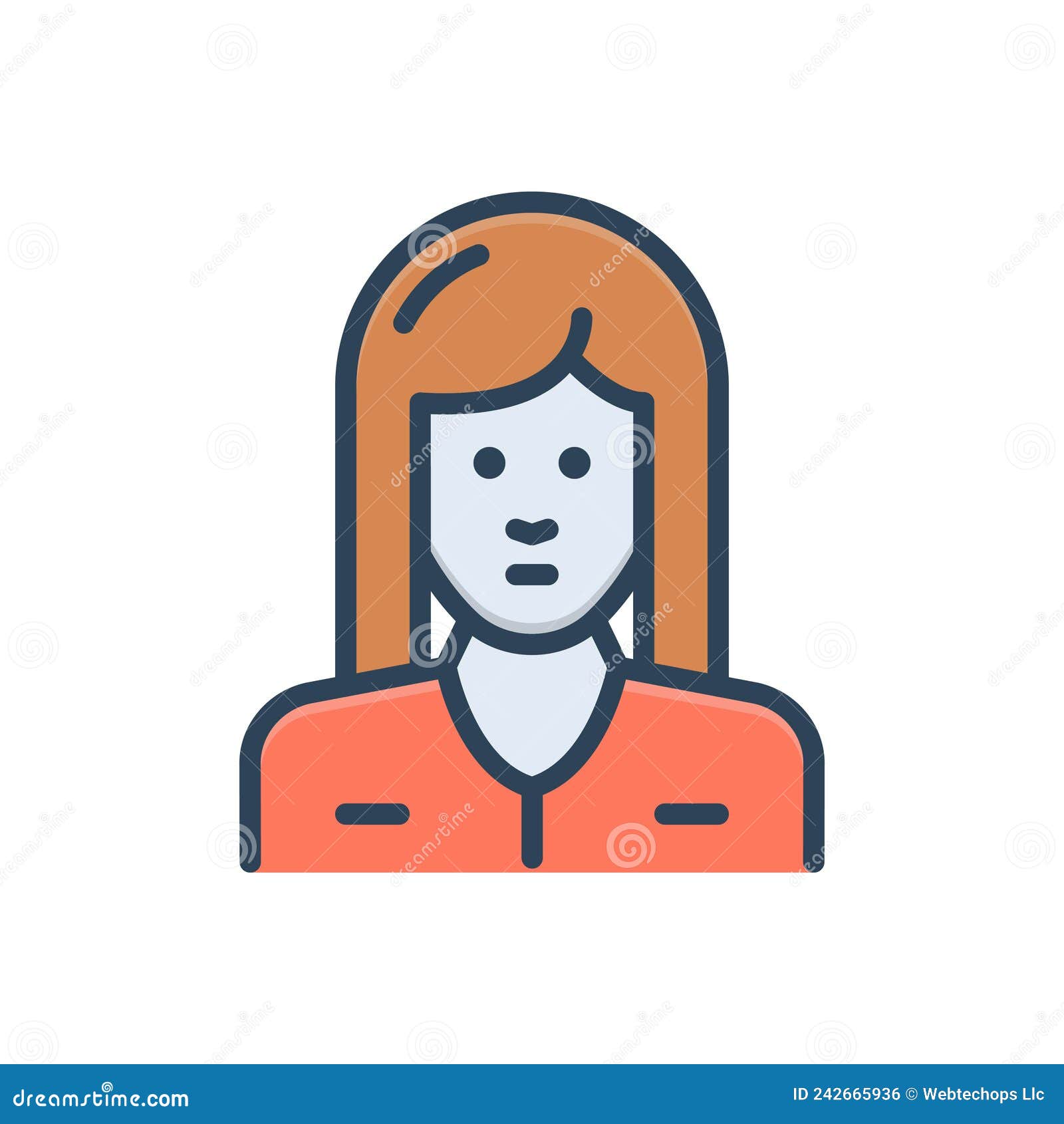 Color Illustration Icon for Latina, Woman and Beauty Stock Vector ...