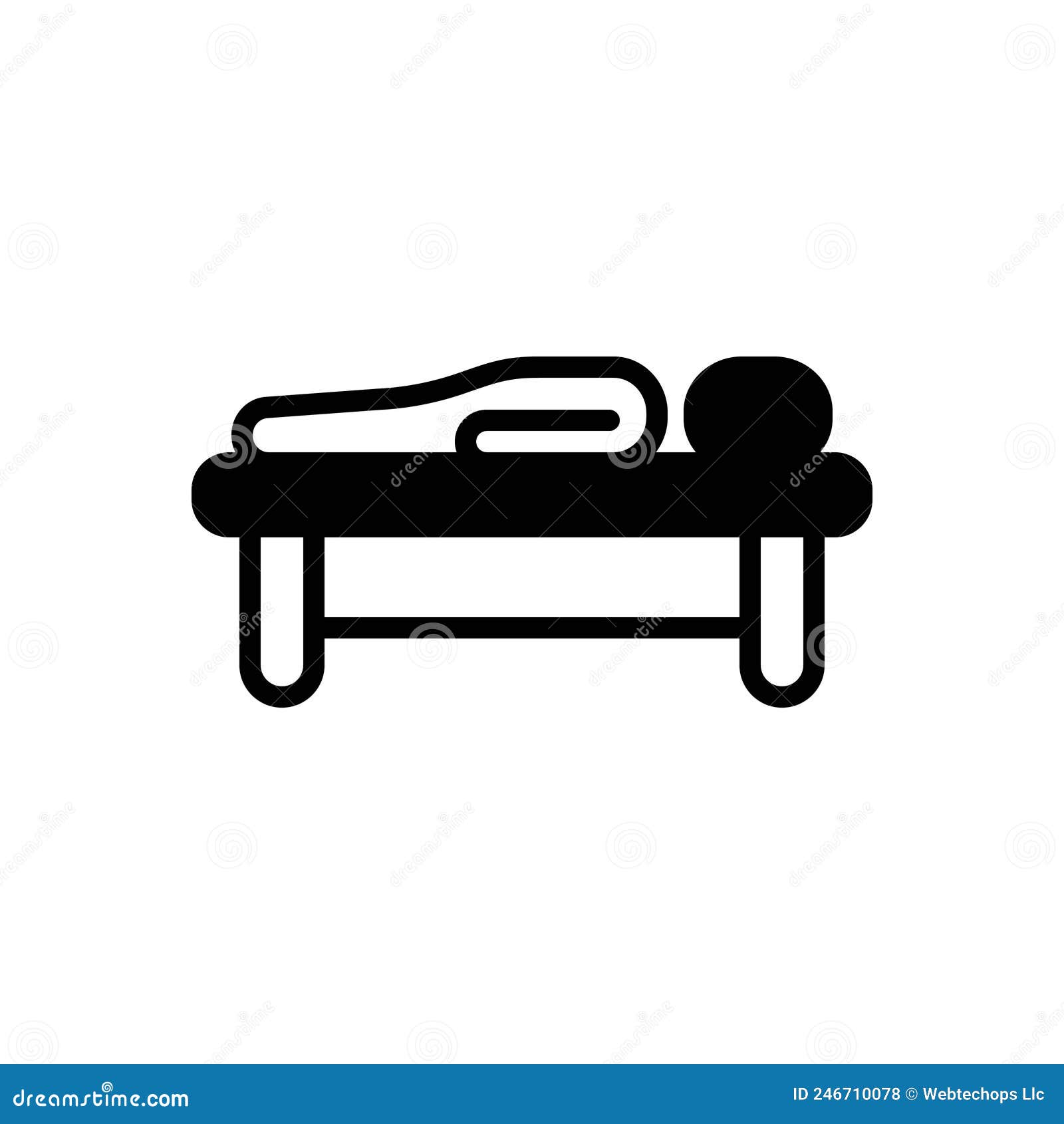 Black Solid Icon for Lay, Person and Laying Stock Illustration ...