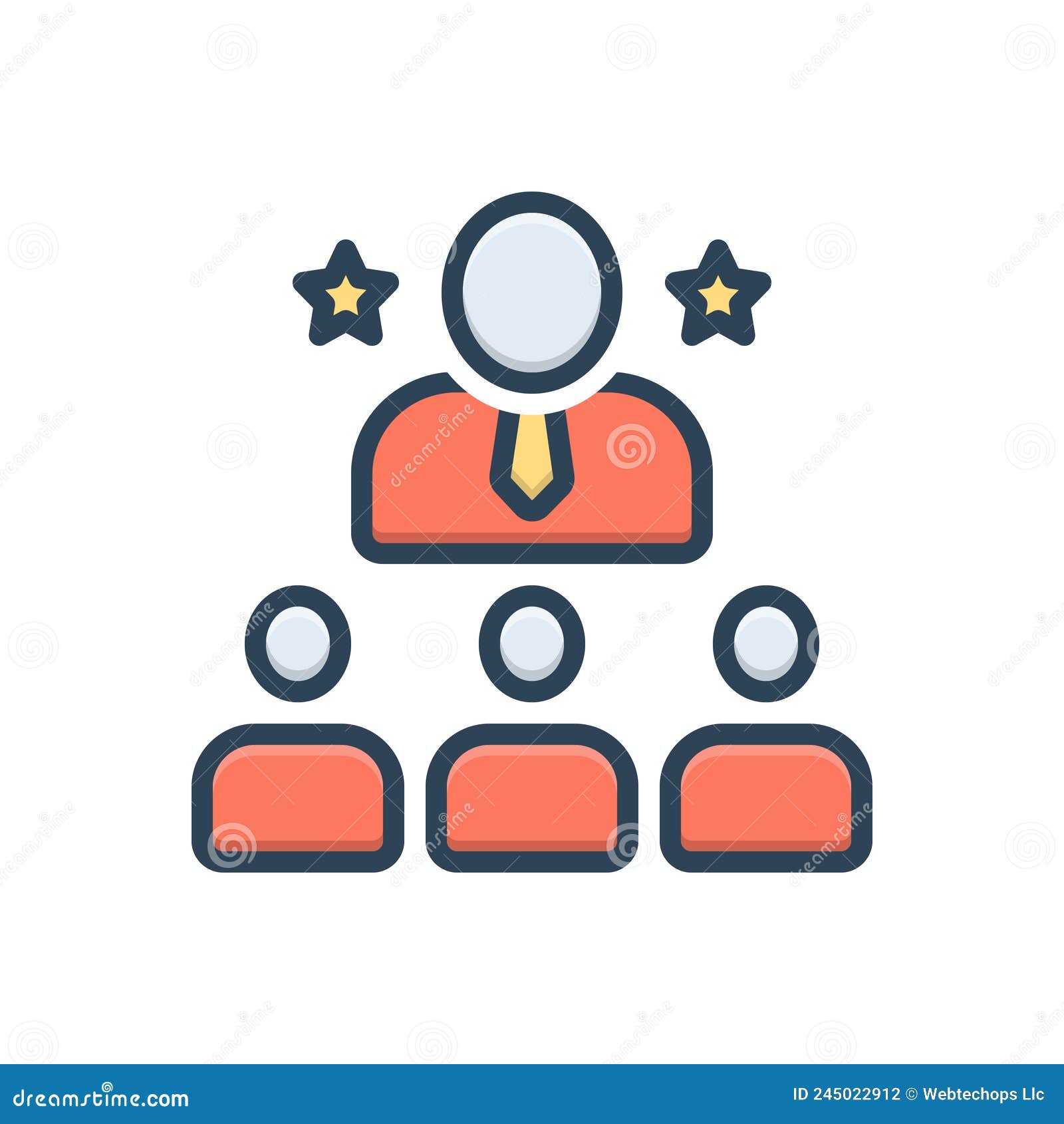 Color Illustration Icon for Leader, Skipper and Hegemony Stock ...