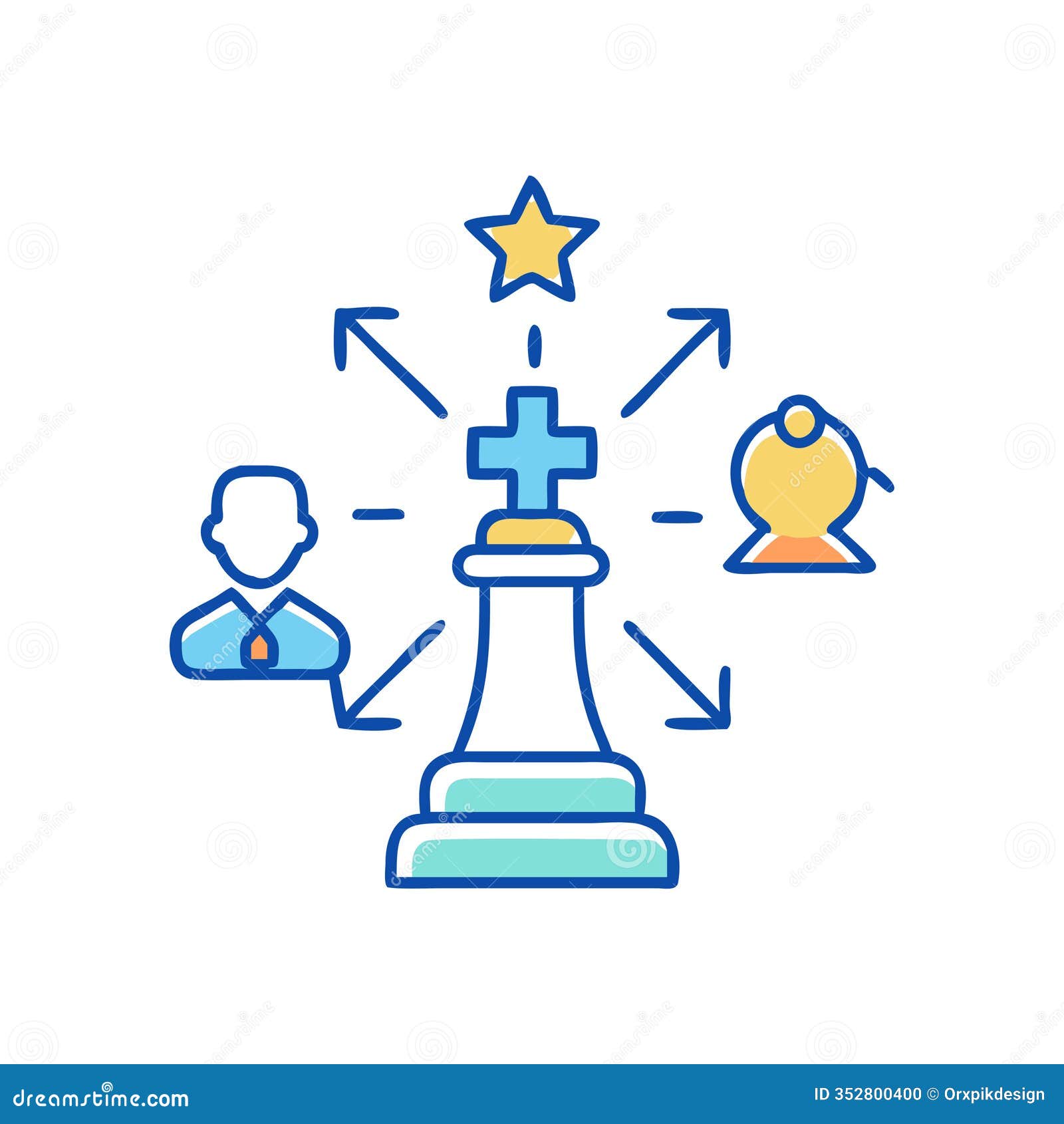 Icon for Leadership Execution Plans Stock Vector - Illustration of ...