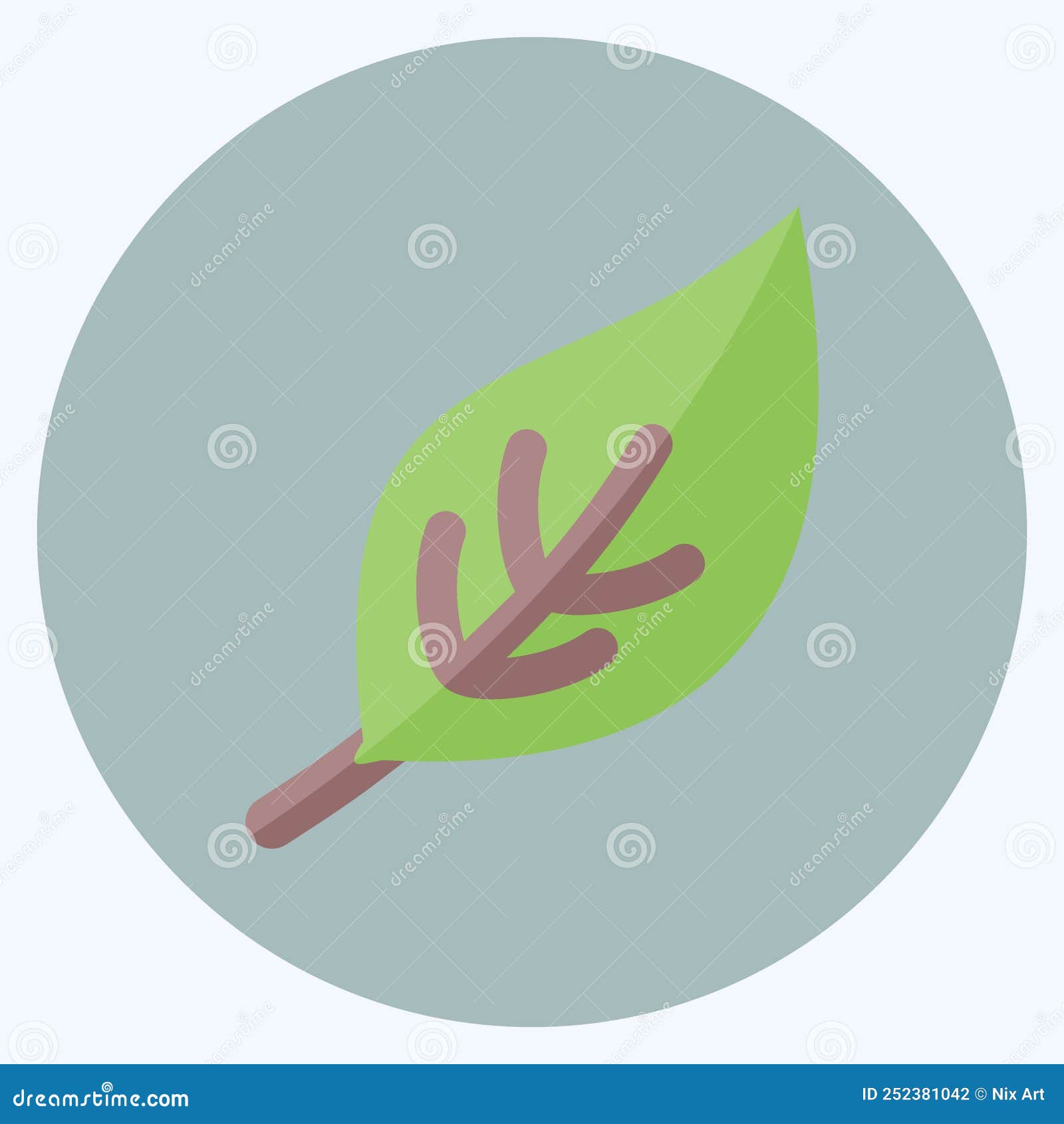 Icon Leaf. Suitable for Spring Symbol. Flat Style. Simple Design ...