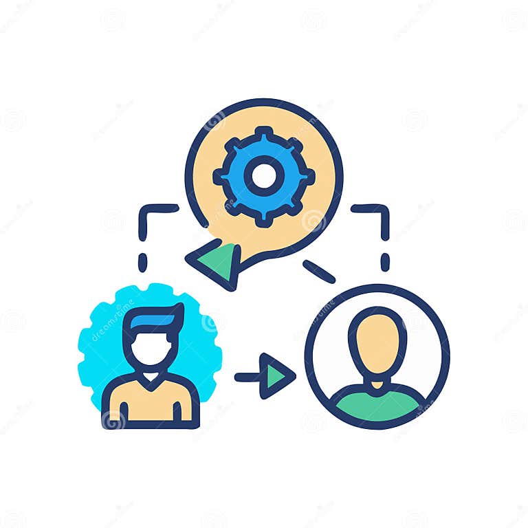 Icon for Learning Facilitation Stock Vector - Illustration of symbol ...