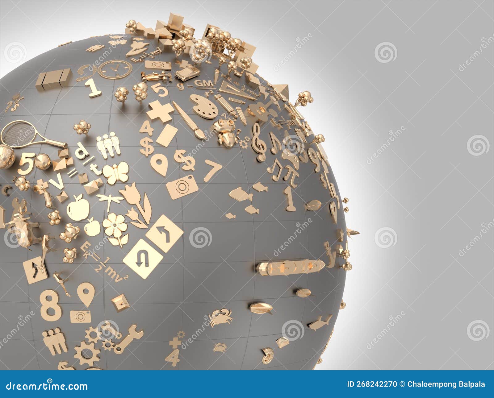 Earth Day Symbols Cartoon Vector | CartoonDealer.com #69062753