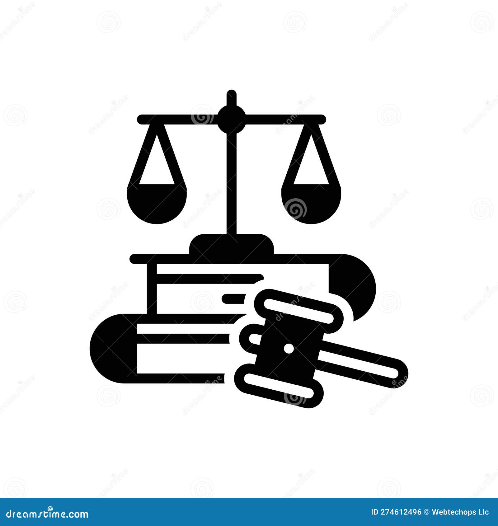 Black Solid Icon for Legally, Law and Justice Stock Vector ...
