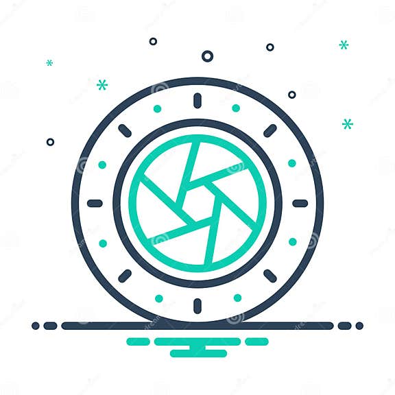 Mix Icon for Lenses, Eyeglass and Device Stock Vector - Illustration of ...