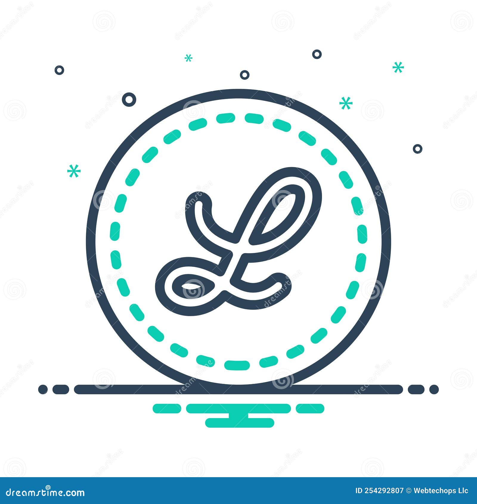 Mix Icon for Letter, Character and Alphabet Stock Illustration ...