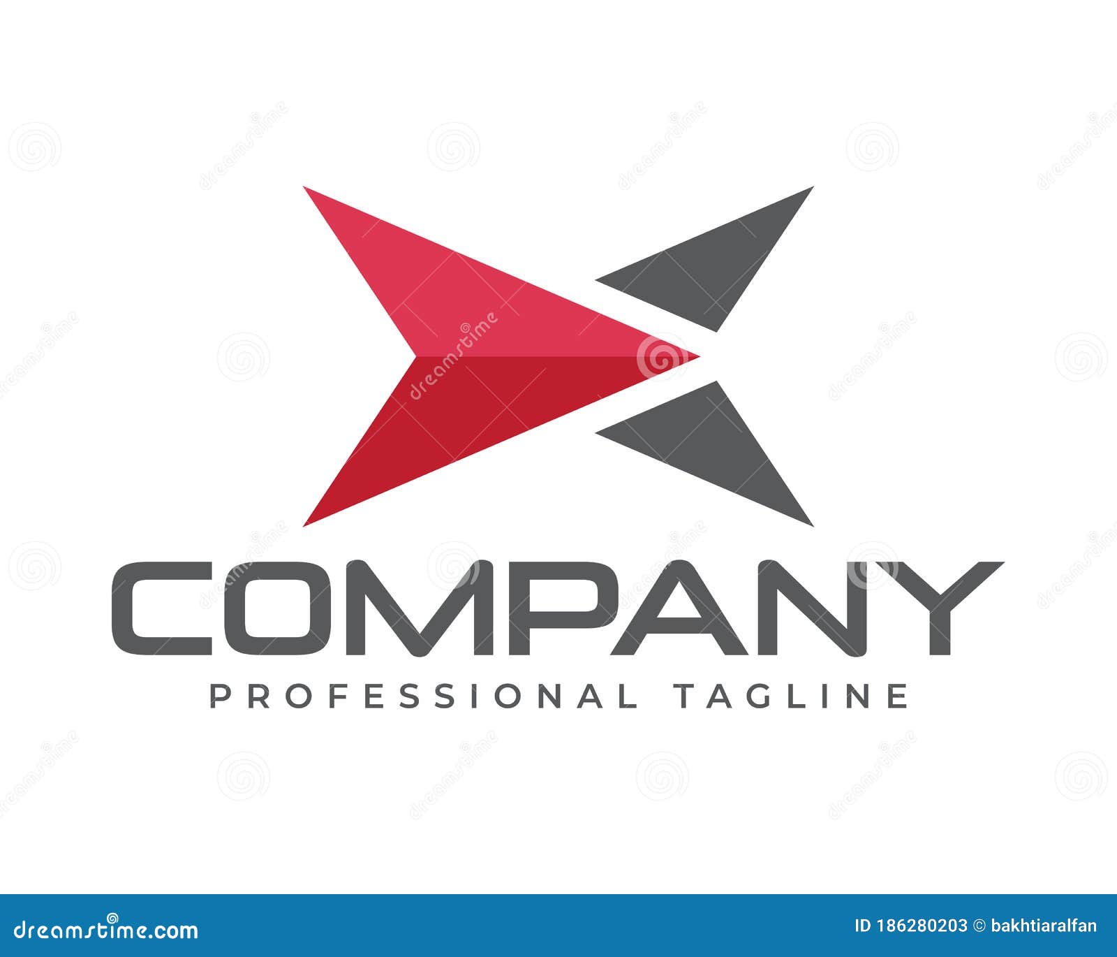 X Letter Simple Logo Vector Stock Vector - Illustration of geometric ...