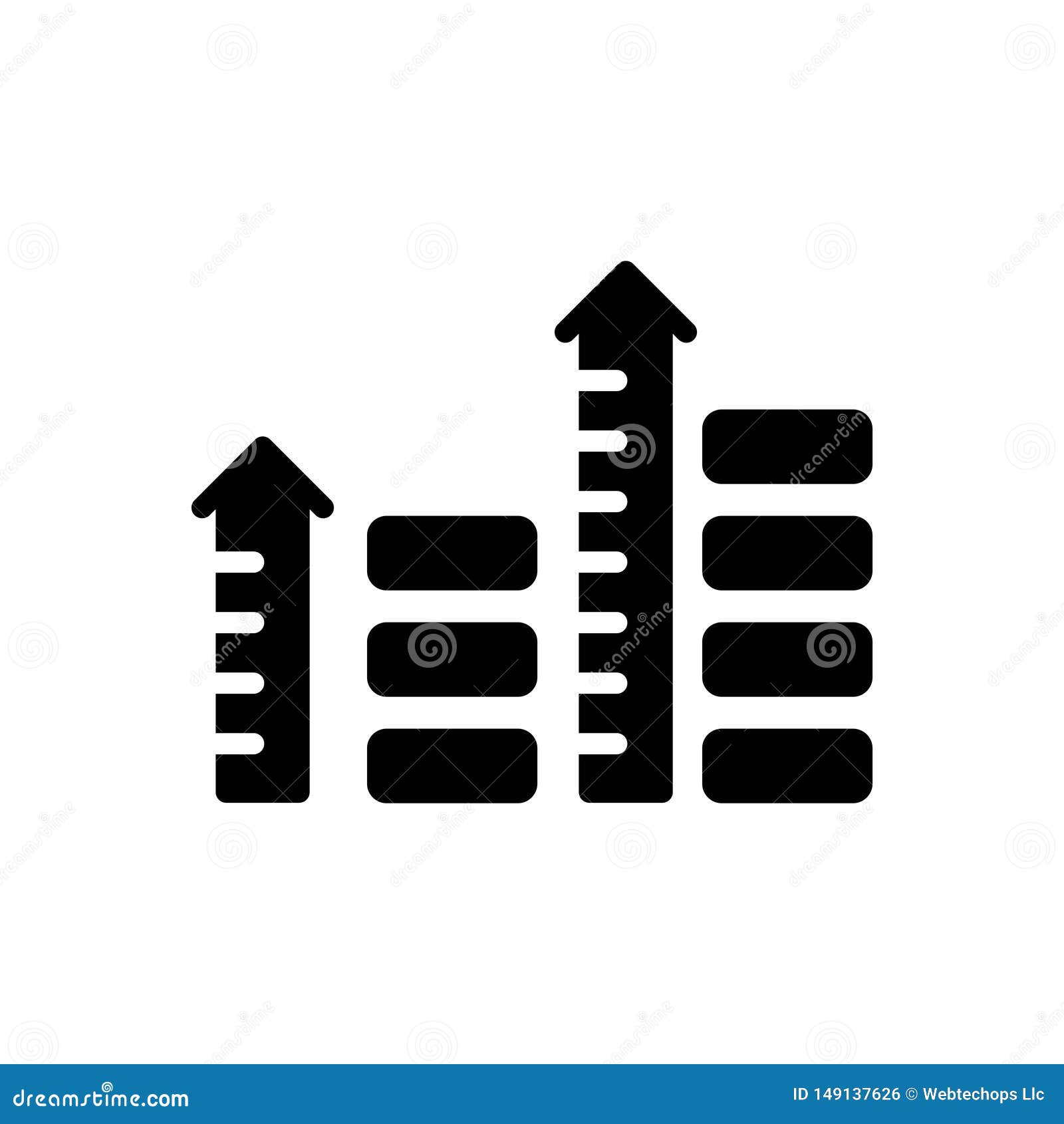 Black Solid Icon for Level, Scale and Gauge Stock Vector - Illustration ...