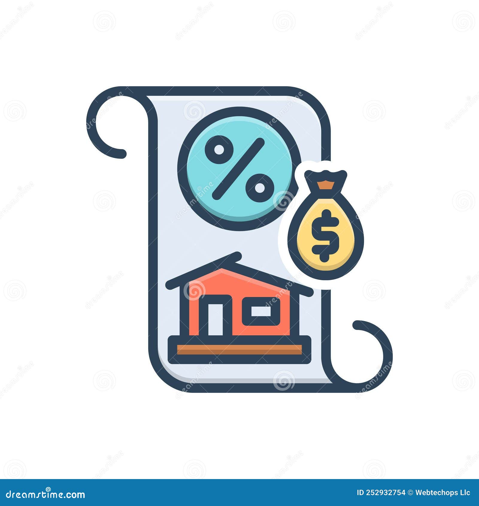 Color Illustration Icon for Levy, Bank and Finance Stock Vector ...