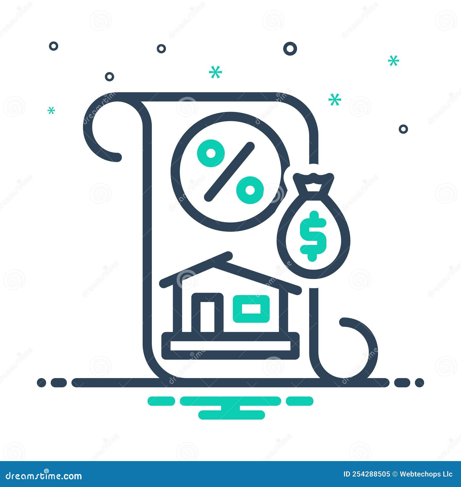 Mix Icon for Levy, Bank and Finance Stock Vector - Illustration of logo ...