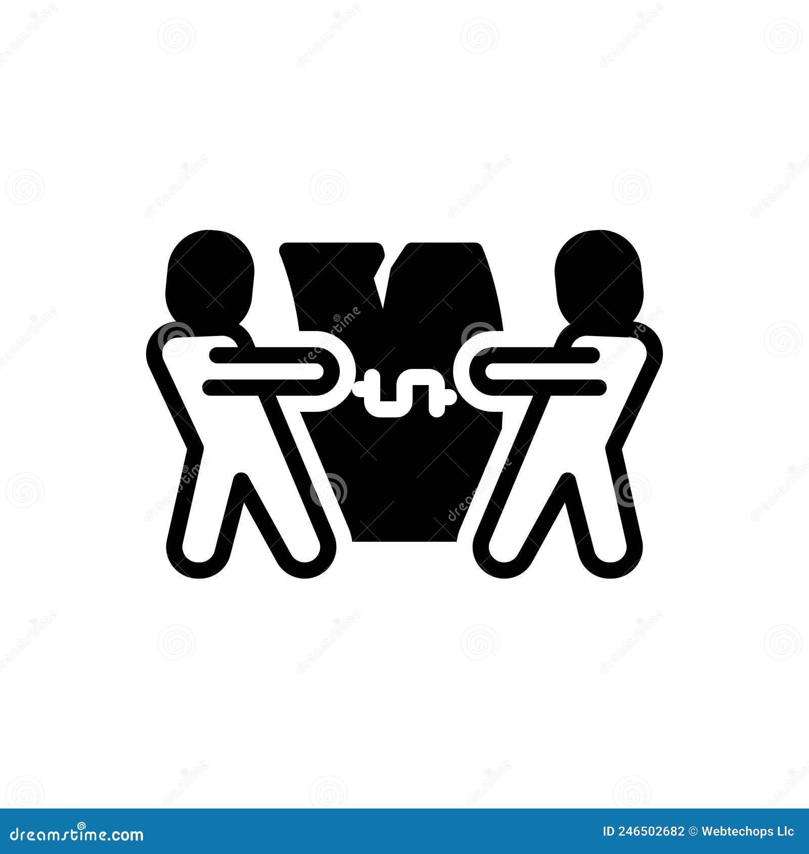 Black Solid Icon for Liberal, Tolerant and Lenient Stock Vector ...