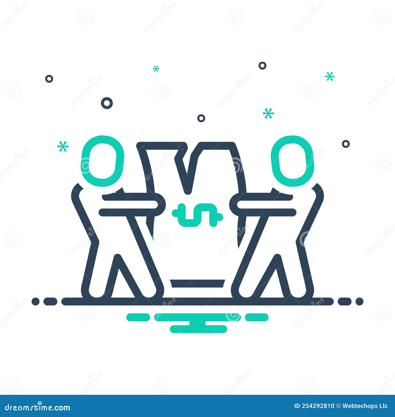 Mix Icon for Liberal, Tolerant and Lenient Stock Illustration ...