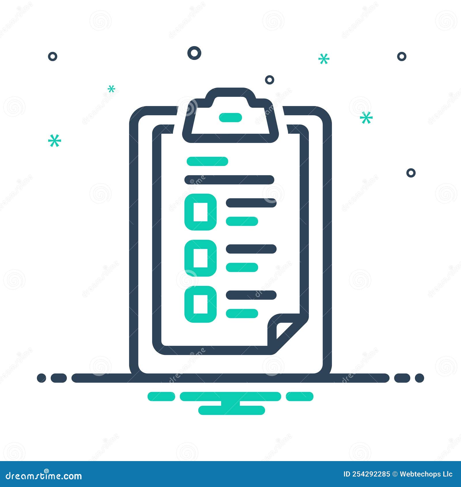 Mix Icon for List, Catalog and Index Stock Illustration - Illustration ...