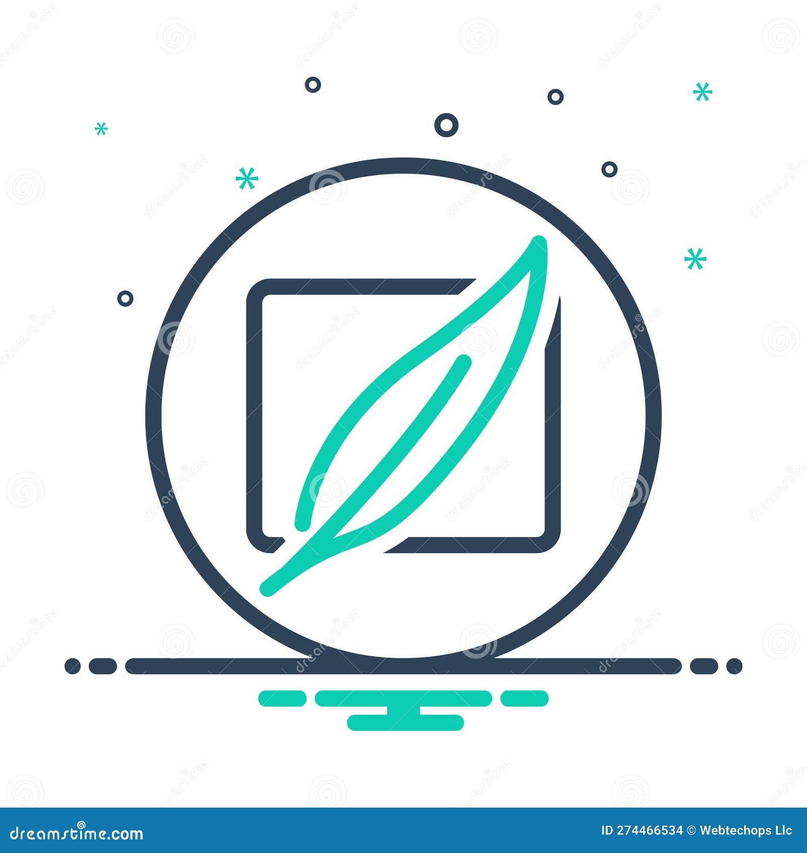 Mix Icon for Lite, Mild and Gentle Stock Illustration - Illustration of ...