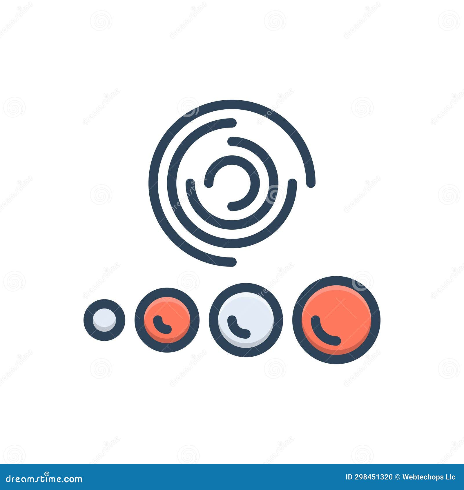 Color Illustration Icon for Loading, Buffering and Process Stock ...