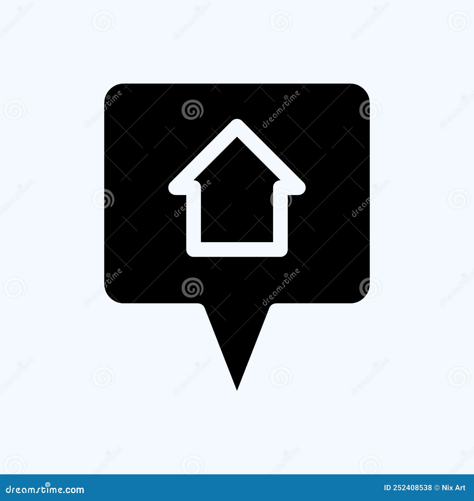 Icon Location. Suitable for Building Symbol. Glyph Style. Simple Design ...