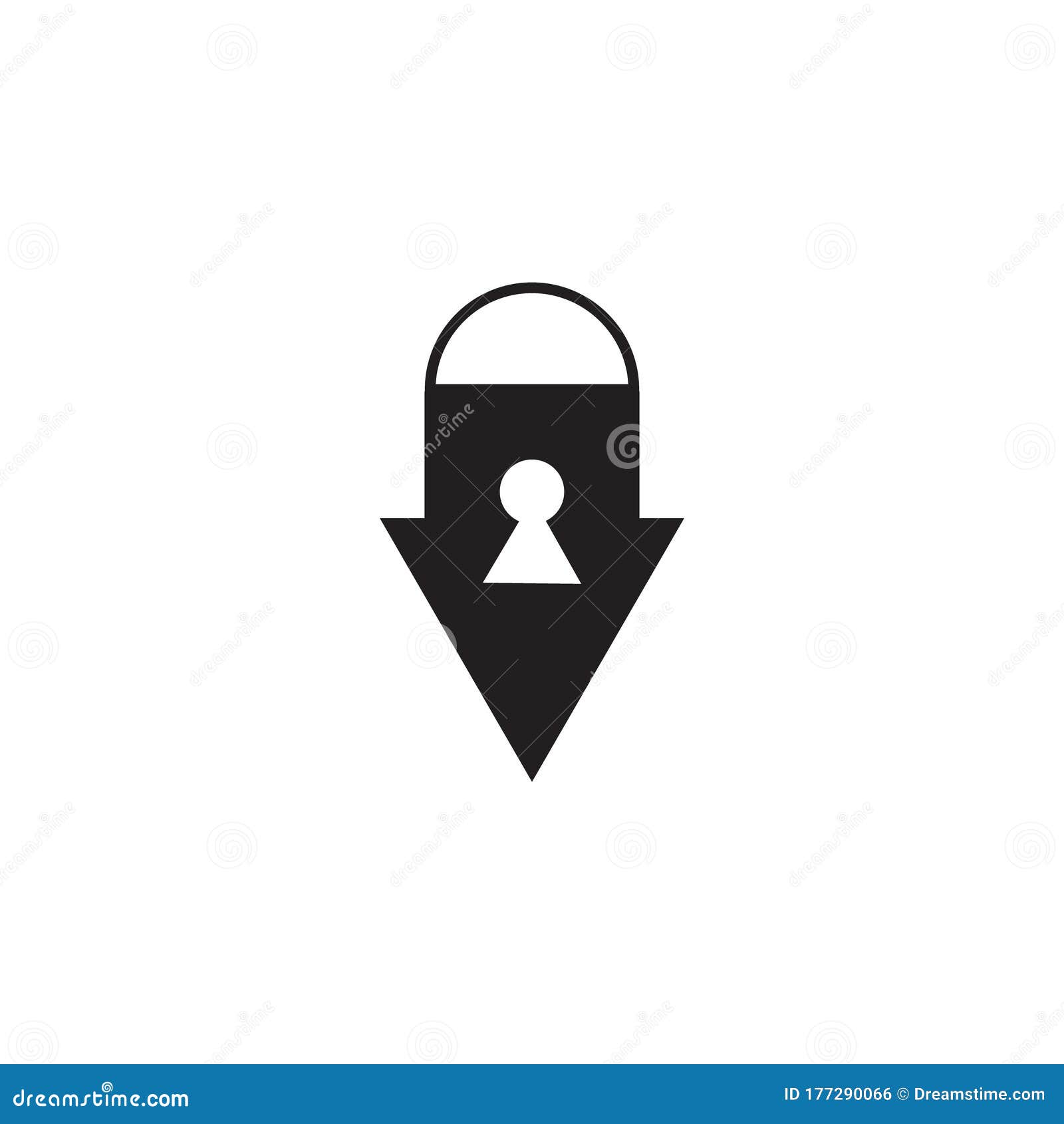 Icon Lockdown Vektor Design White Background Stock Vector ...