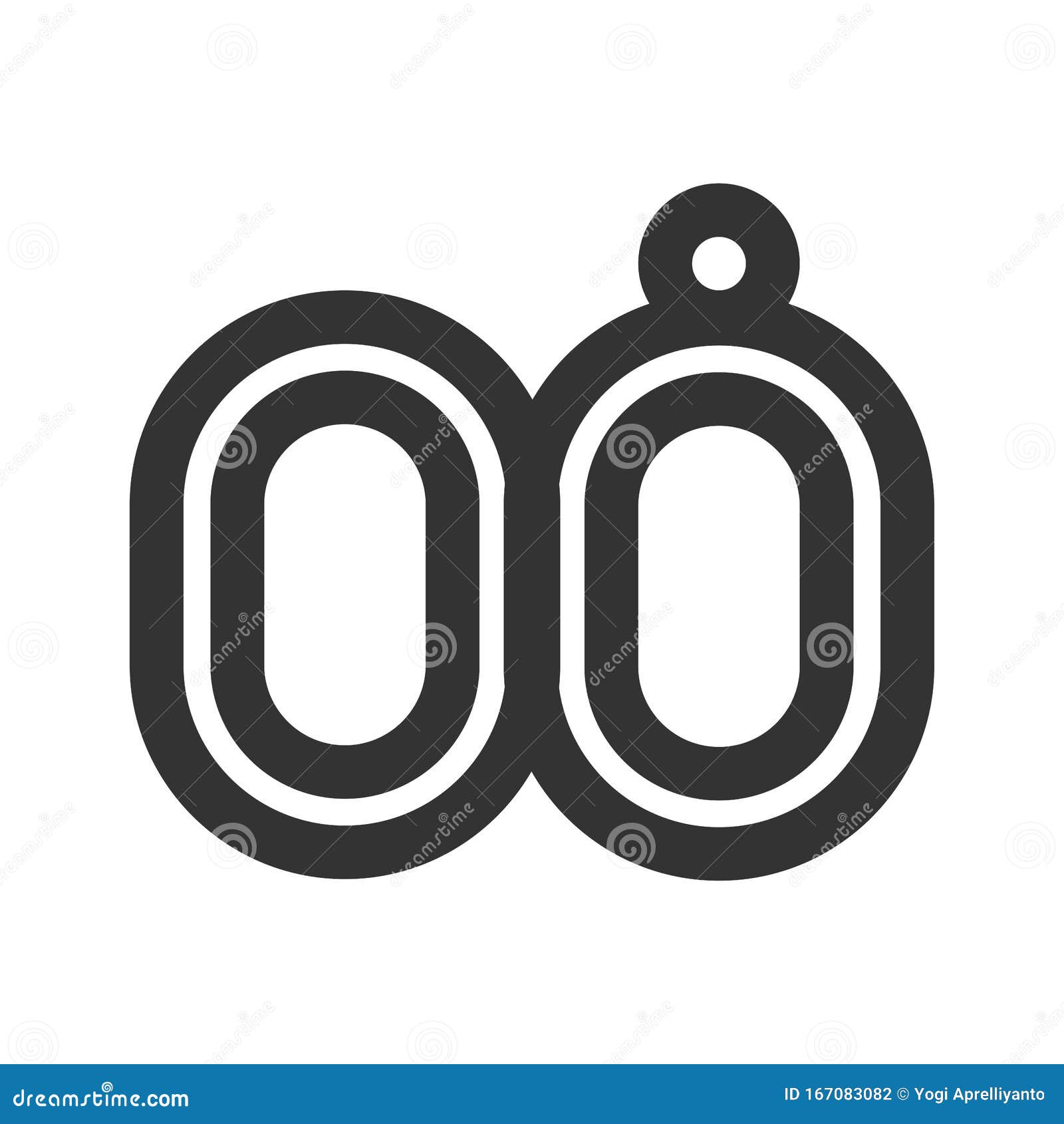 Icon Locket in Outline Style. Vector Illustration and Editable Stroke ...