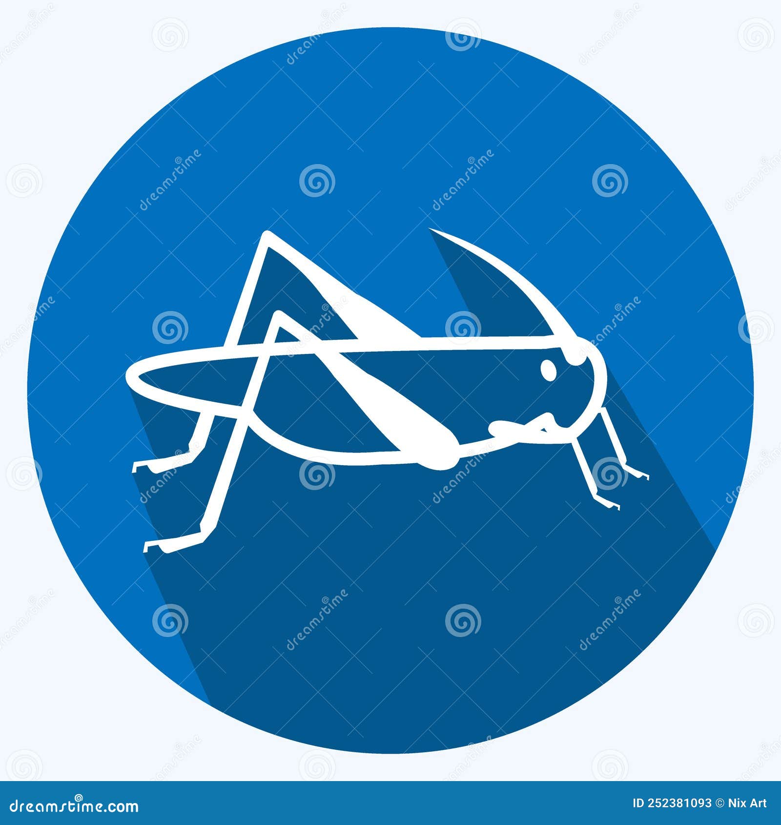 Icon Locust Infestation. Suitable for Disasters Symbol. Long Shadow ...