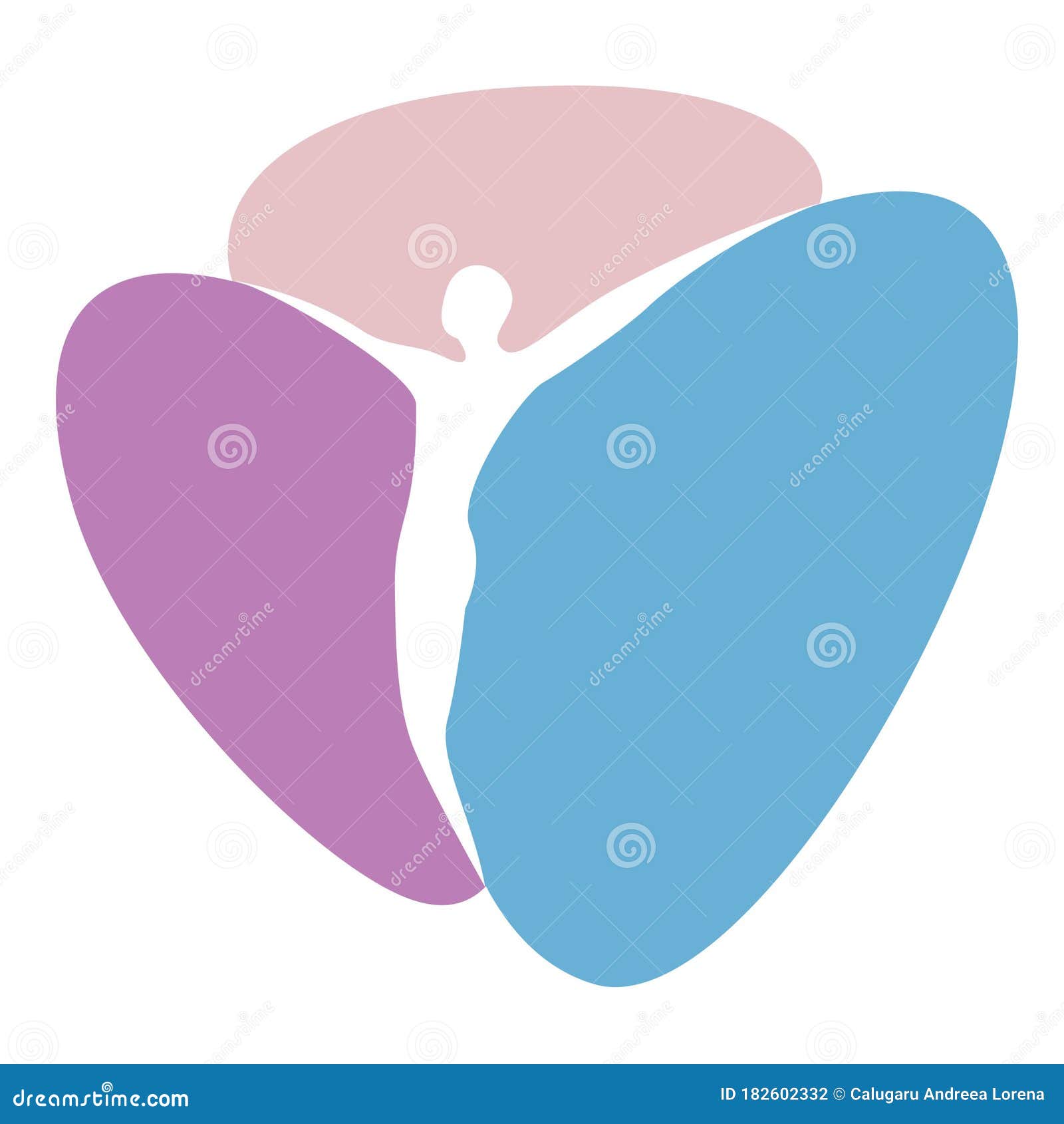 Icon logo with a human stock vector. Illustration of branding - 182602332