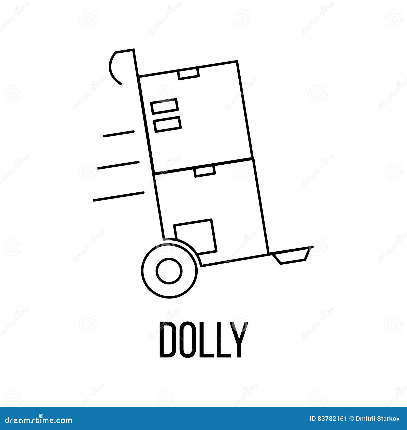Icon or Logo in Modern Line Style Stock Vector - Illustration of post ...