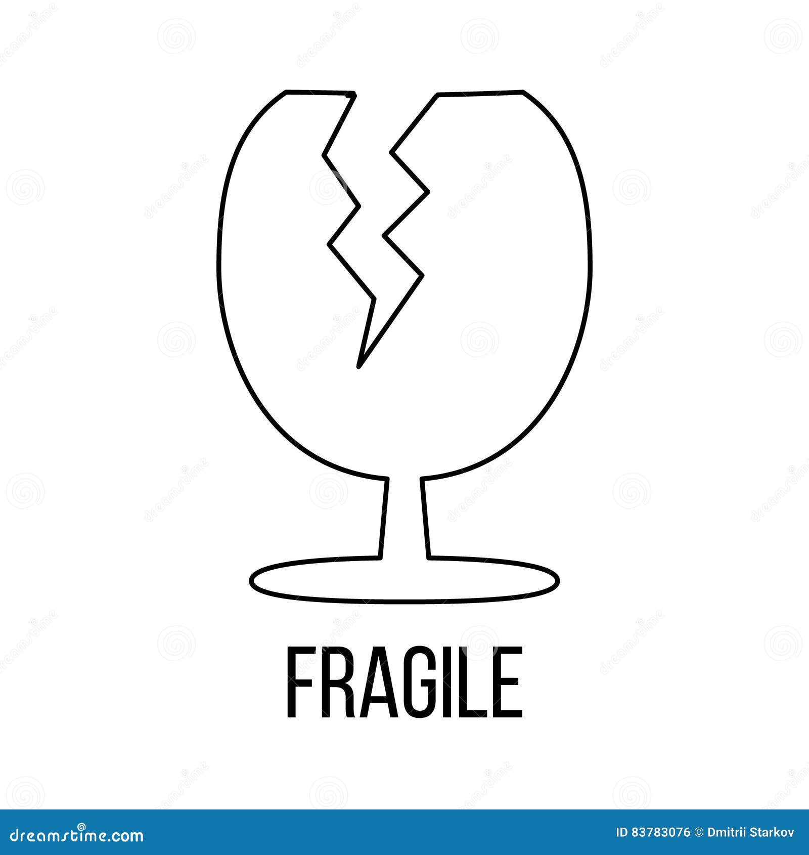 Icon or Logo in Modern Line Style Stock Vector - Illustration of crate ...