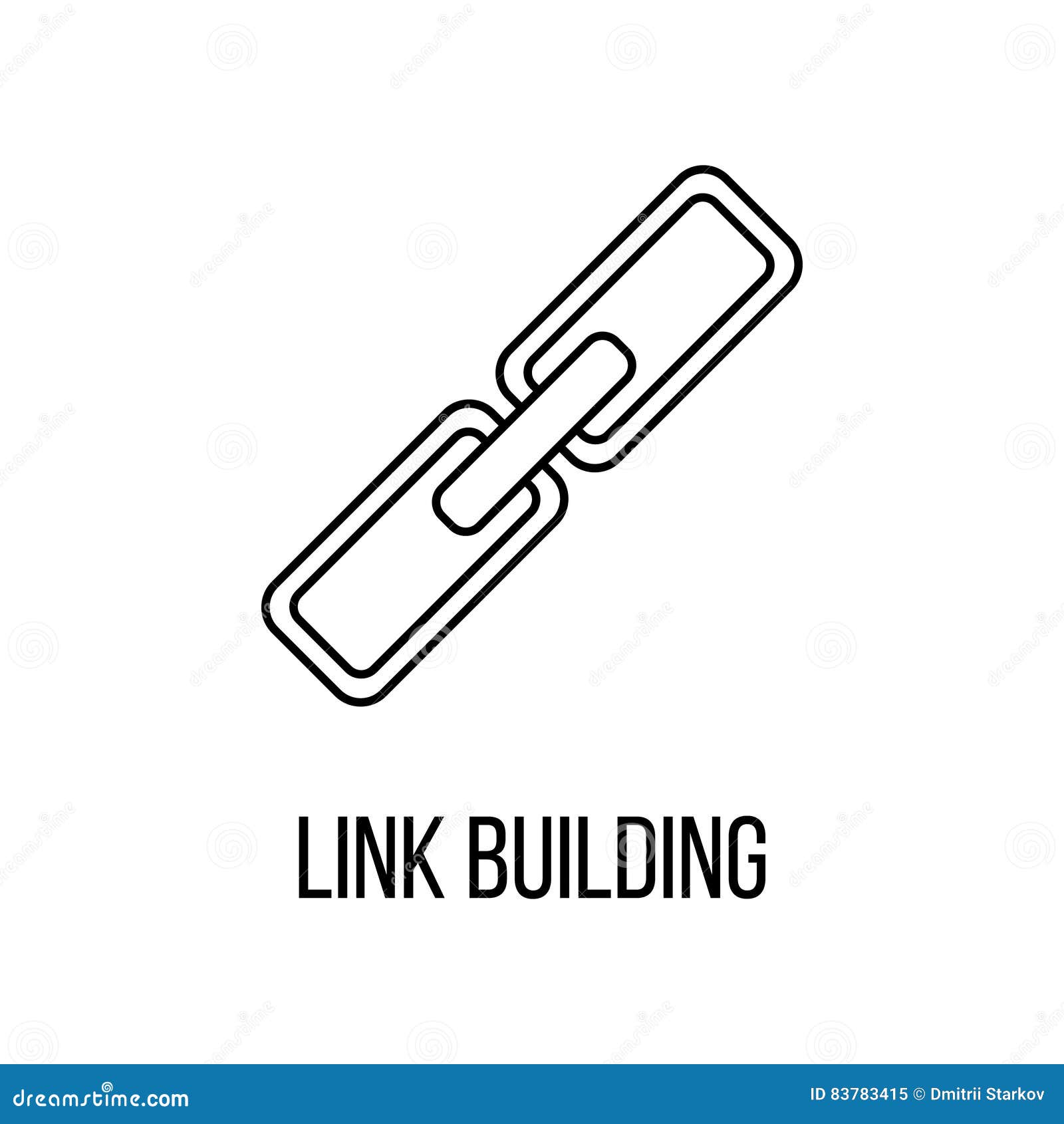 Icon or Logo in Modern Line Style Stock Vector - Illustration of ...