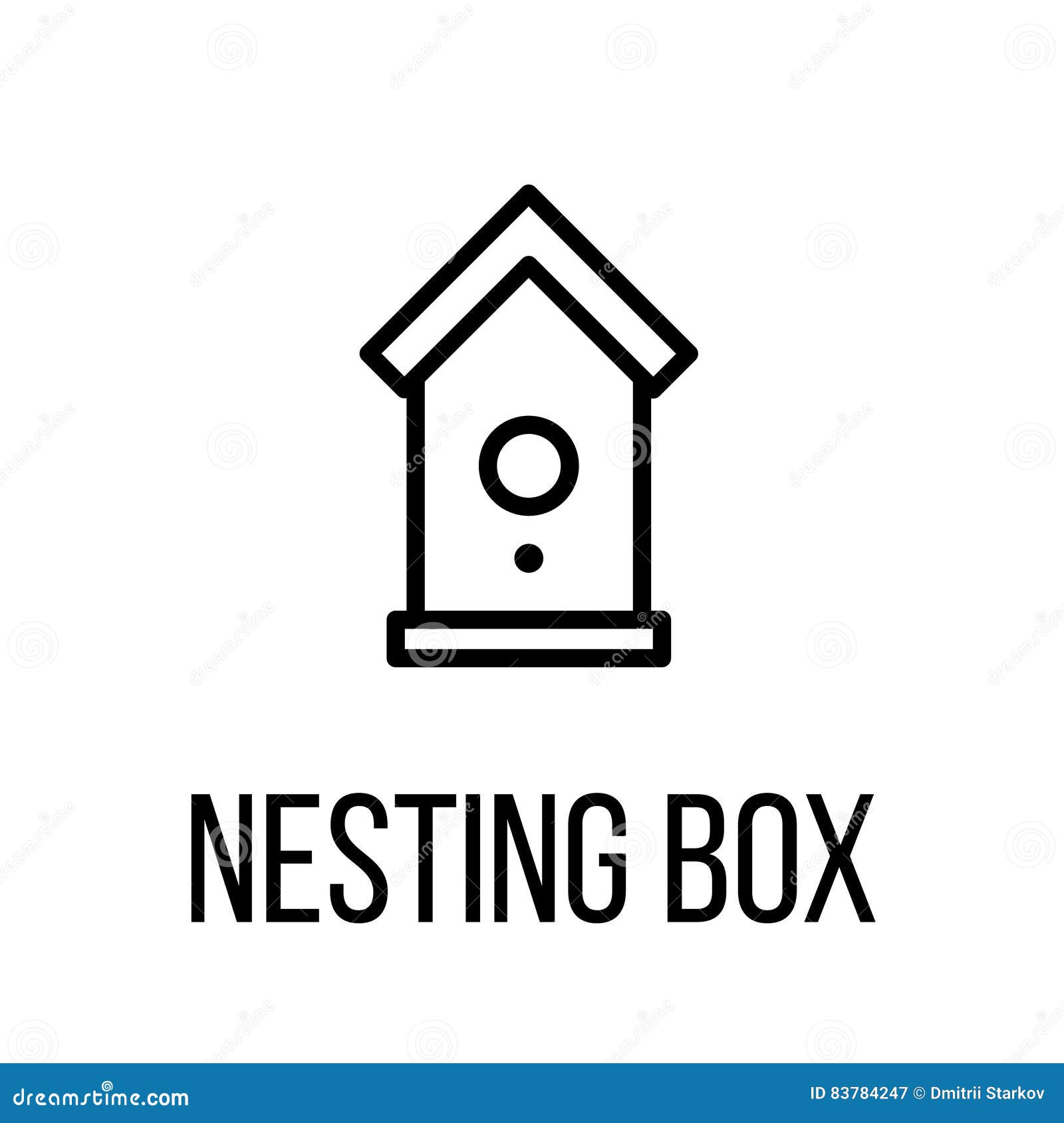 Icon or Logo in Modern Line Style Stock Vector - Illustration of ...