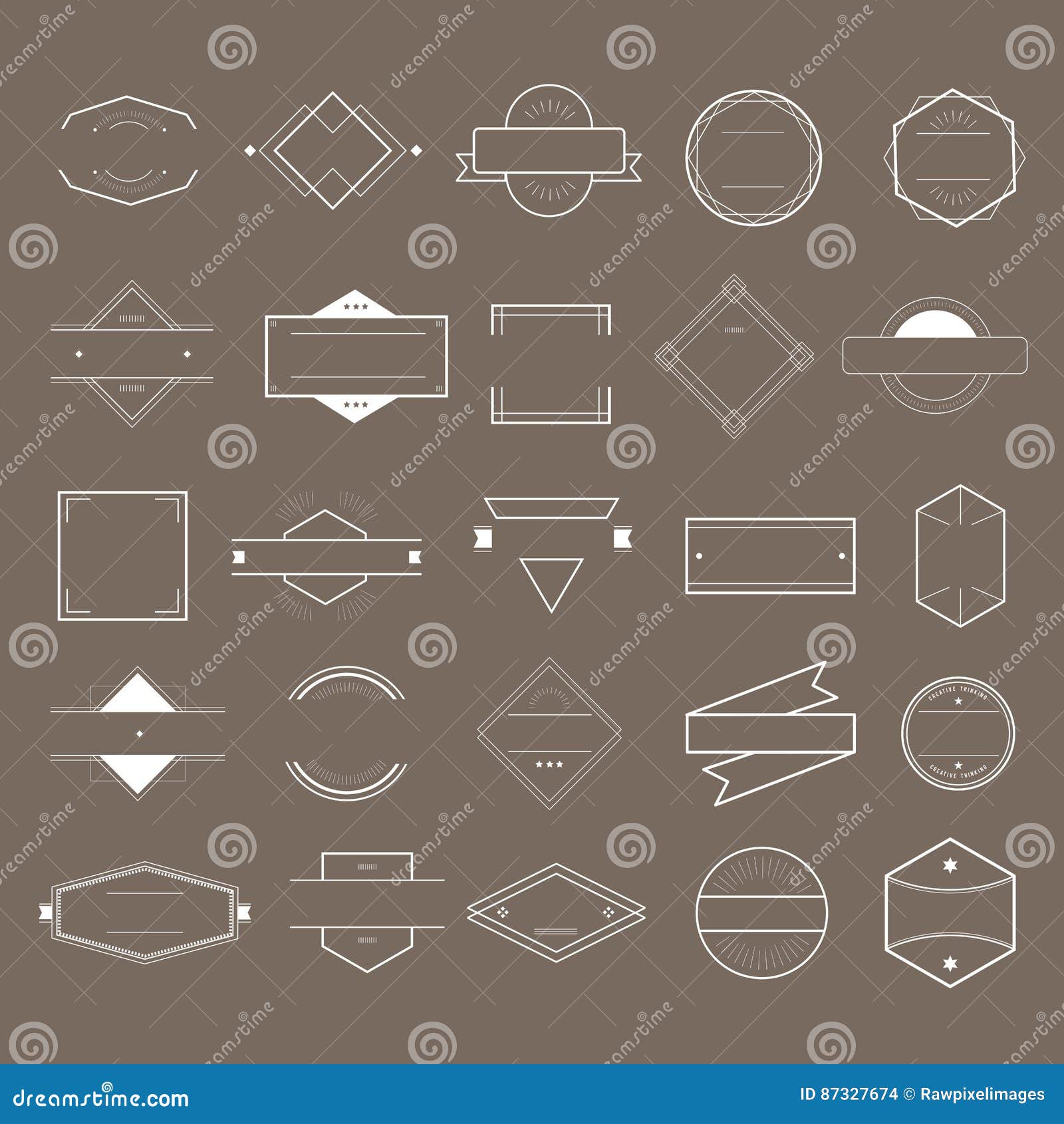 Icon Logo Set Vector Collection Concept Stock Vector - Illustration of ...