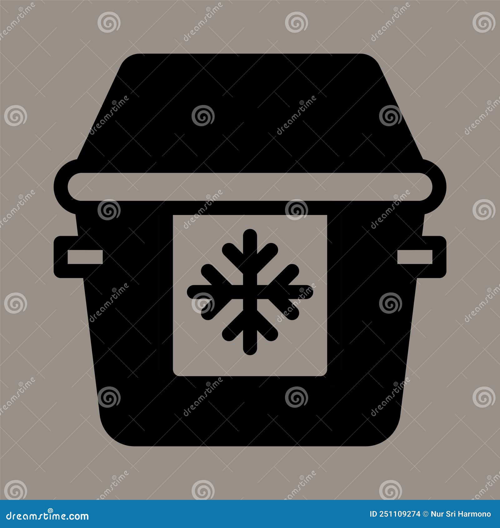 Icon, Logo, Vector Illustration of a Portable Refrigerator Isolated on ...