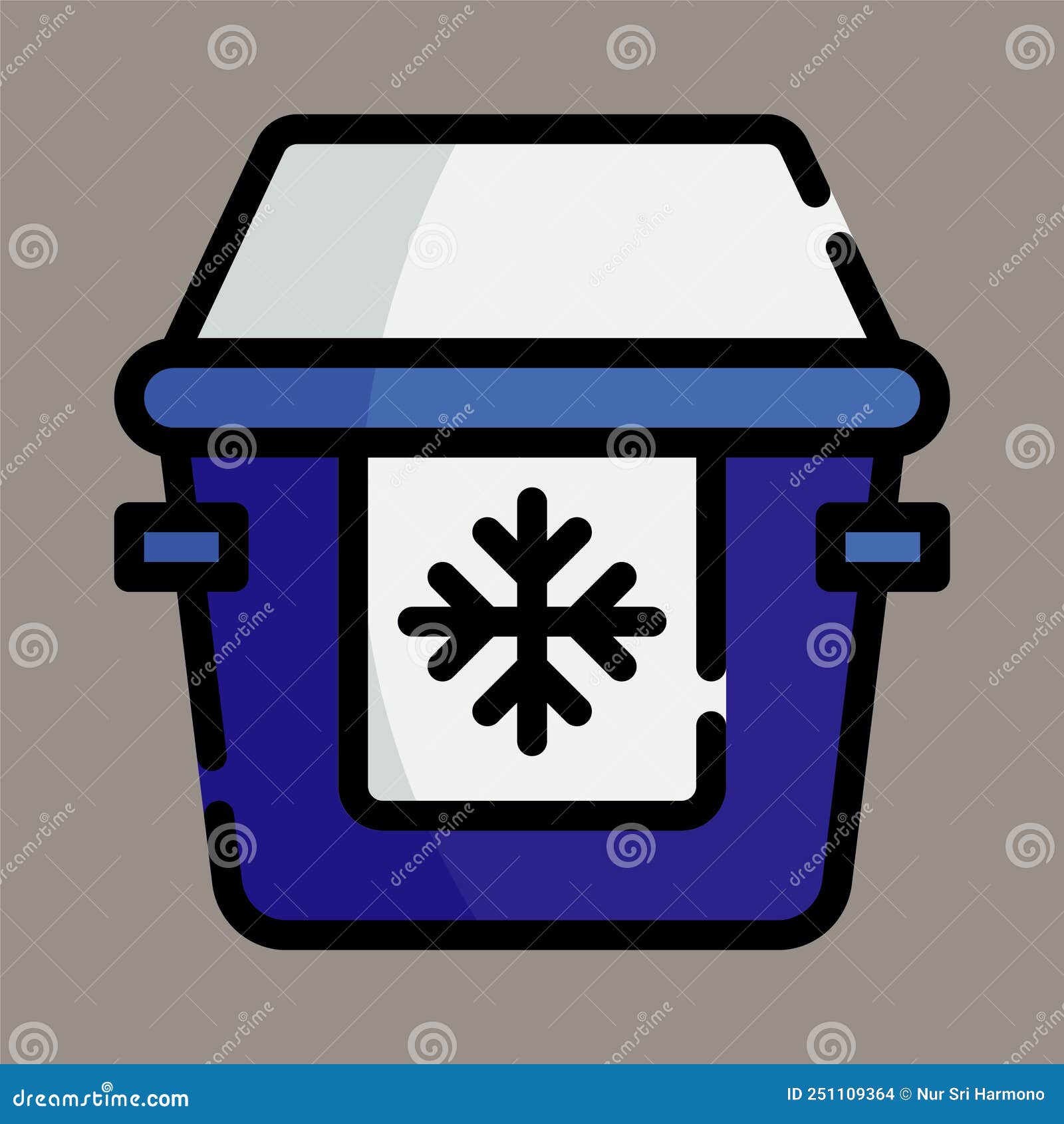 Icon, Logo, Vector Illustration of a Portable Refrigerator Isolated on ...