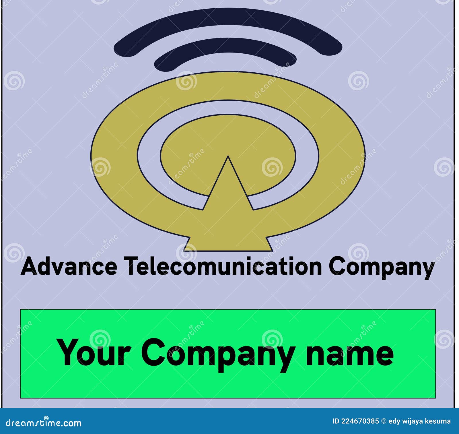 Icon or Logos for Telecomunication Company. Illustration Image. Artwork ...
