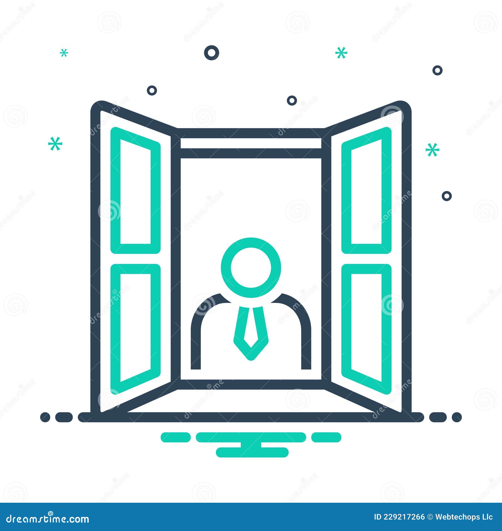 Mix Icon for Look, Peep and Glimpse Stock Vector - Illustration of look ...